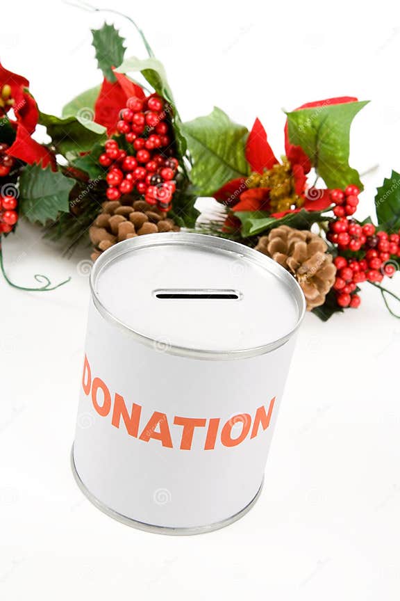 Christmas donation stock image. Image of pinecone, decoration - 7182975