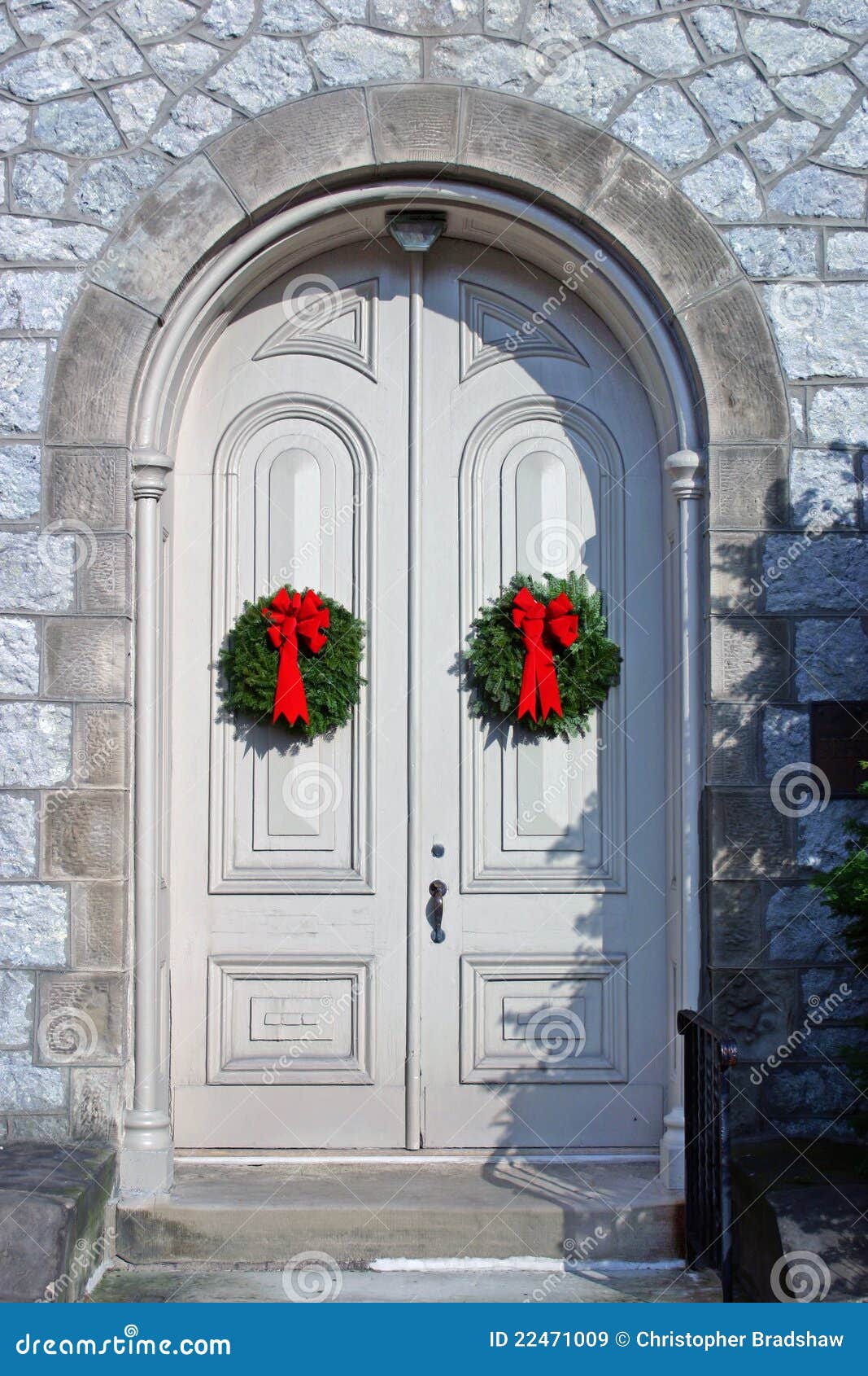 Christmas Doors stock image. Image of holiday, doors - 22471009
