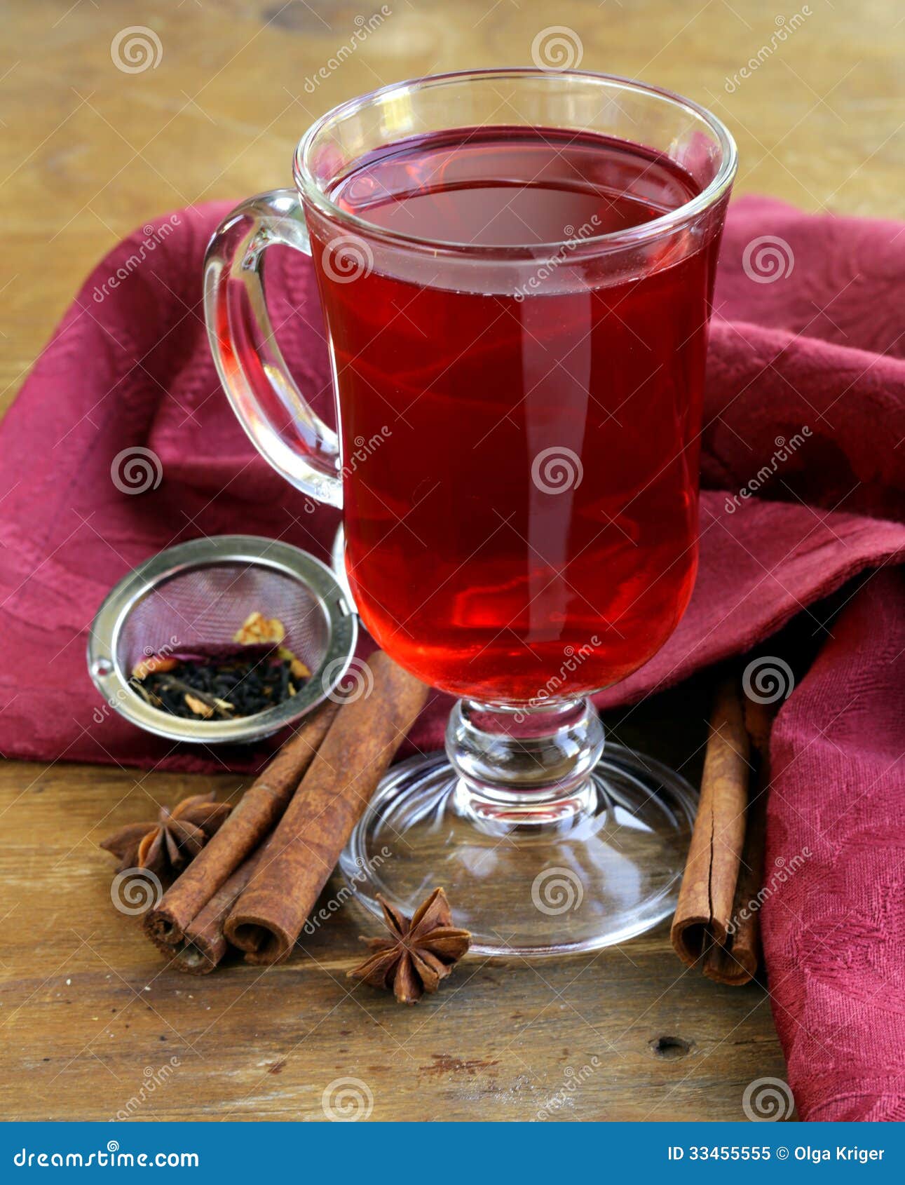 Christmas Drink (mulled Wine, Tea) Stock Image - Image of aromatic ...