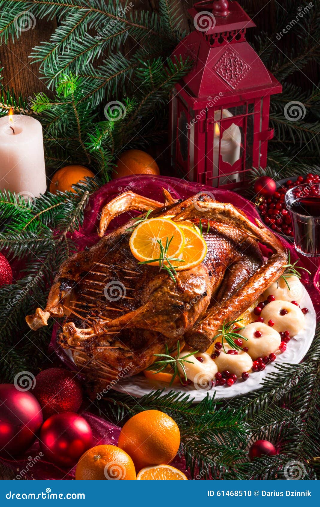 Christmas duck stock photo. Image of poultry, prepared - 61468510