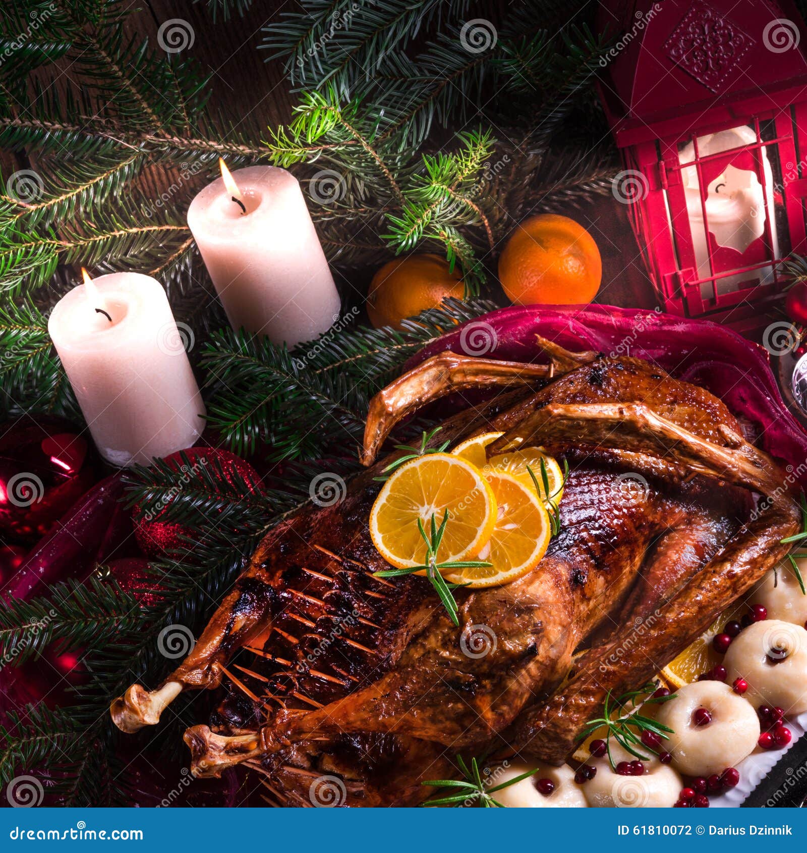 Christmas duck stock photo. Image of marinated, poultry - 61810072
