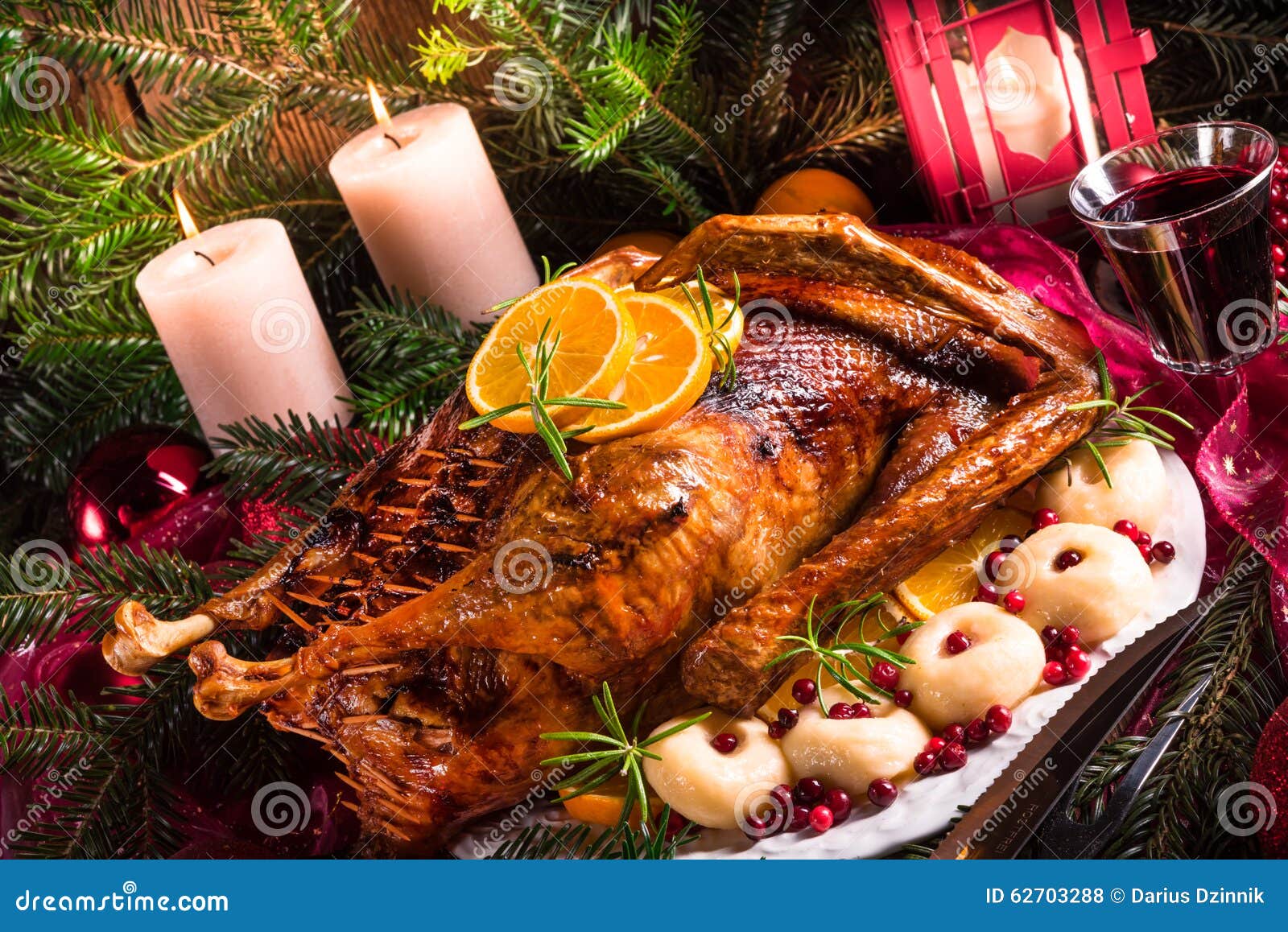 Christmas duck stock photo. Image of herb, duck, meat - 62703288