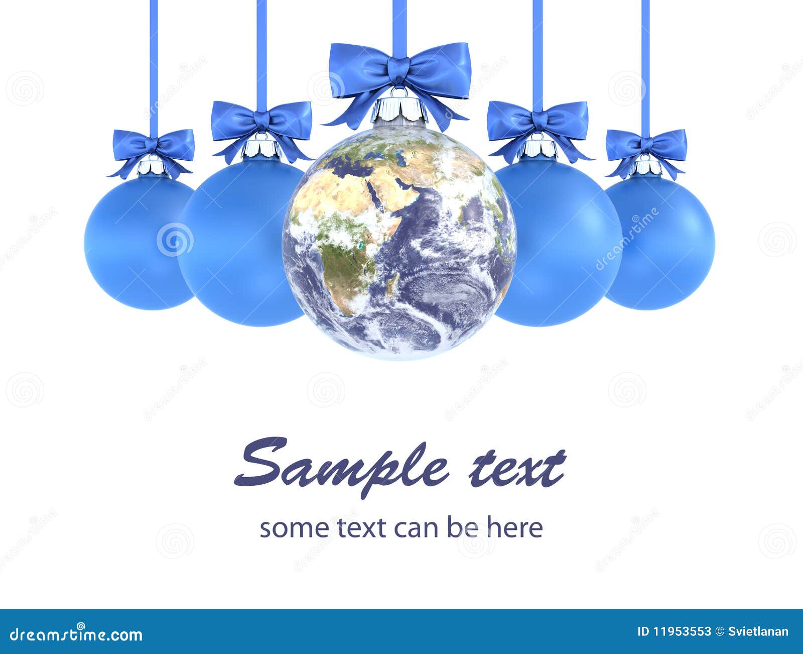 Christmas Earth stock illustration. Illustration of africa - 11953553