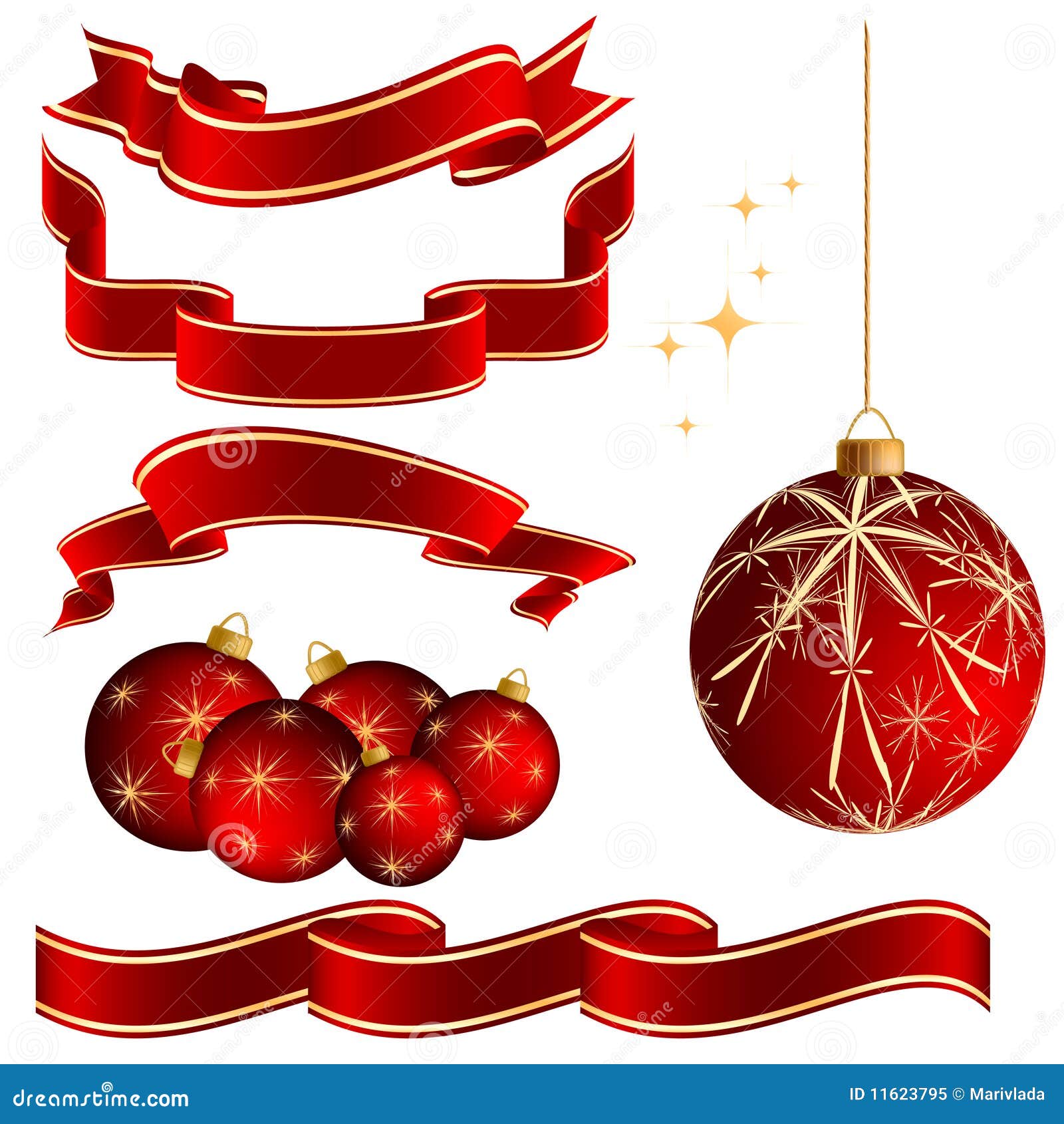 Christmas elements stock vector. Illustration of shape - 11623795