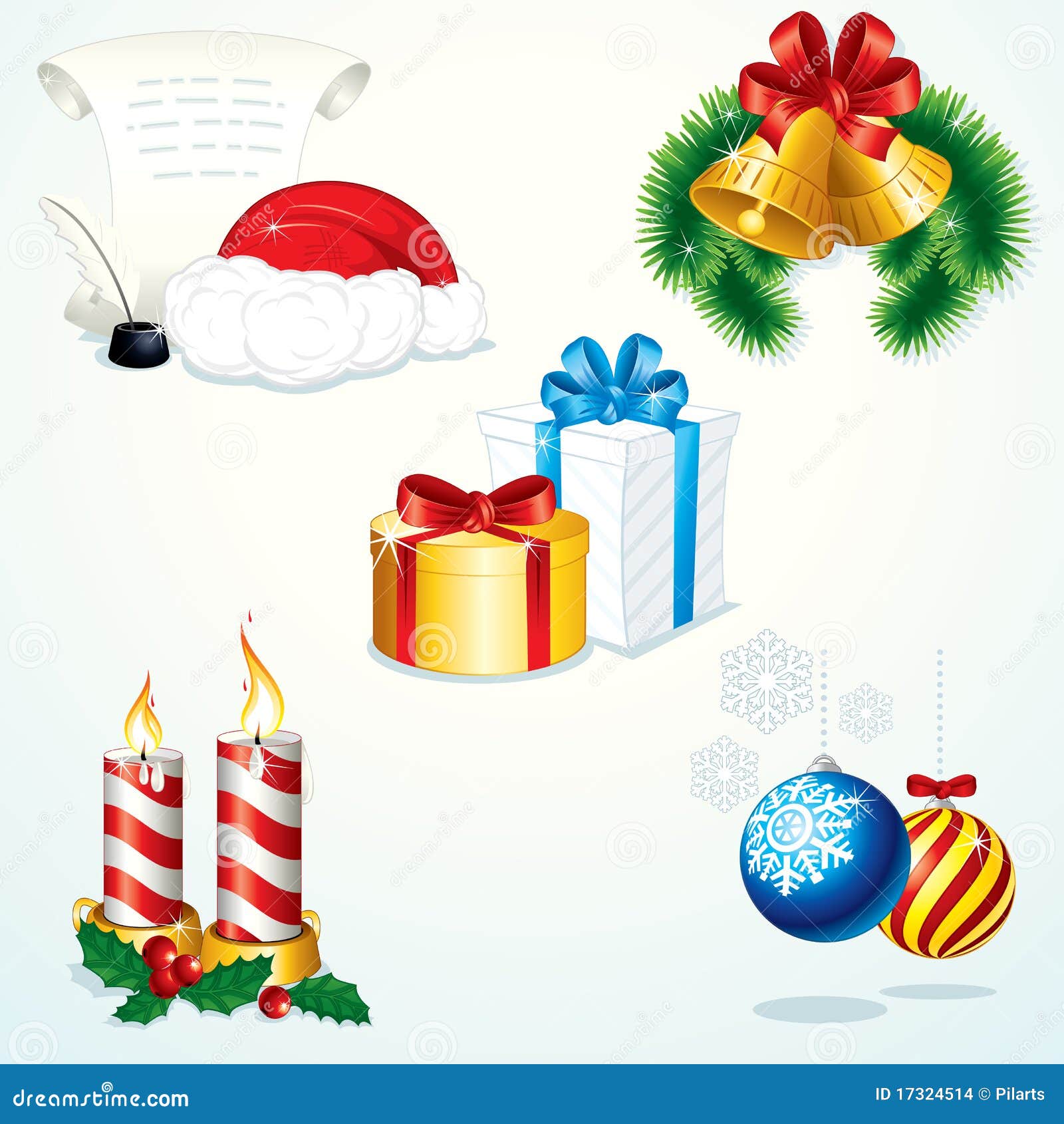 Christmas Elements stock vector. Illustration of icons - 17324514