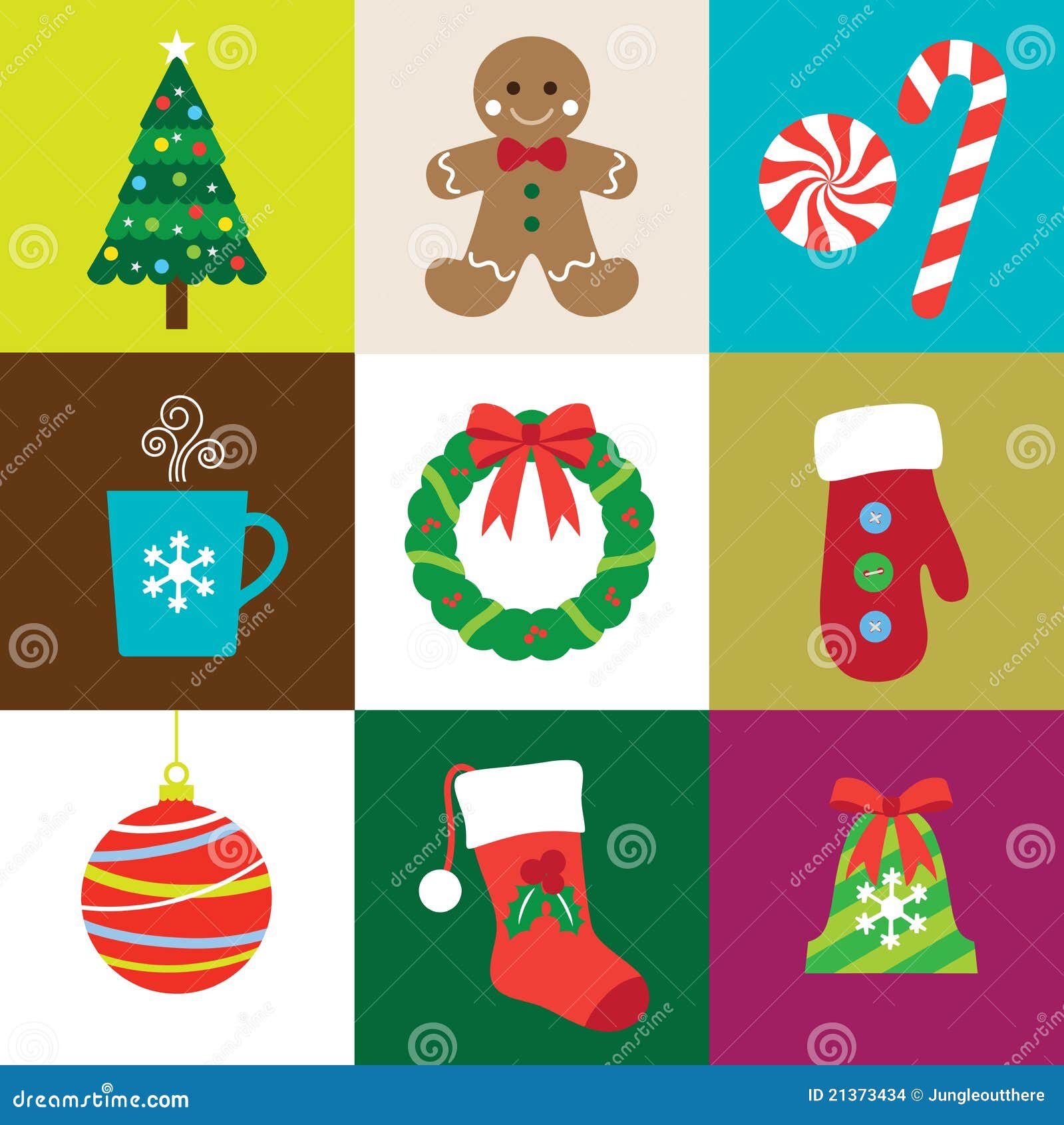 Christmas Elements stock vector. Illustration of cute - 21373434