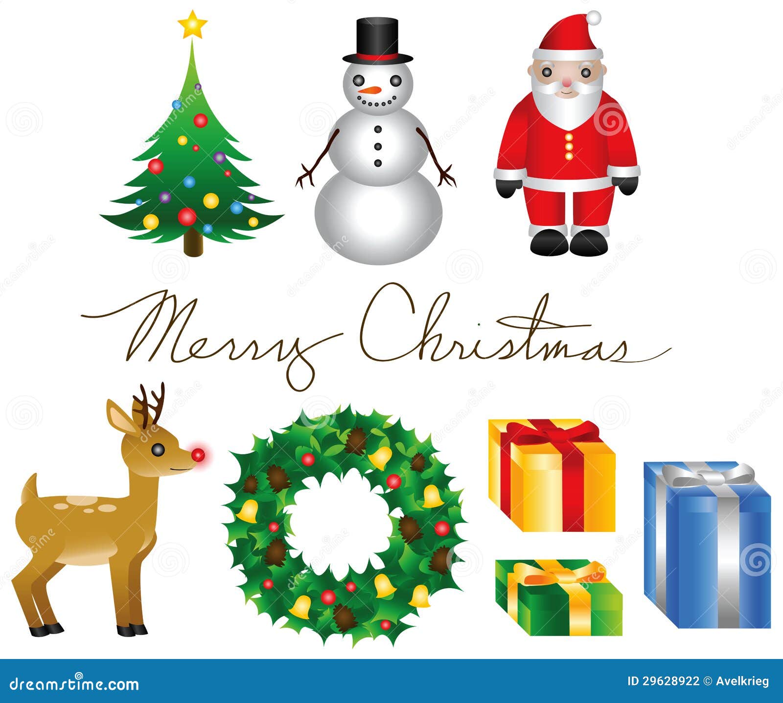 Christmas Elements stock vector. Illustration of christ - 29628922