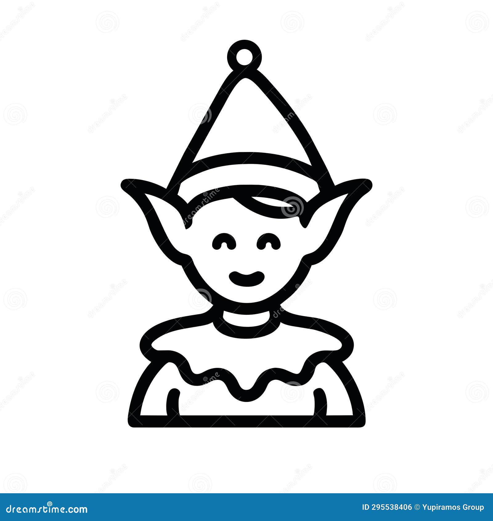 Christmas elf man stock vector. Illustration of cheerful - 295538406