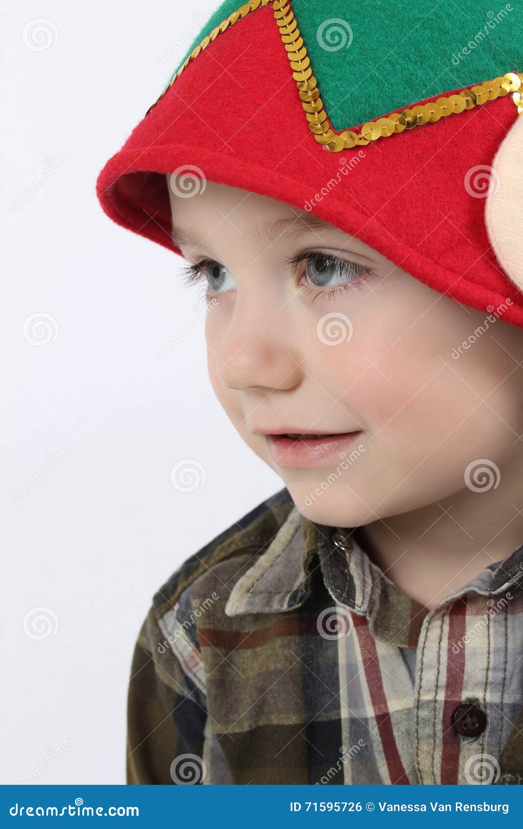 Christmas elf stock photo. Image of child, portrait, brown - 71595726