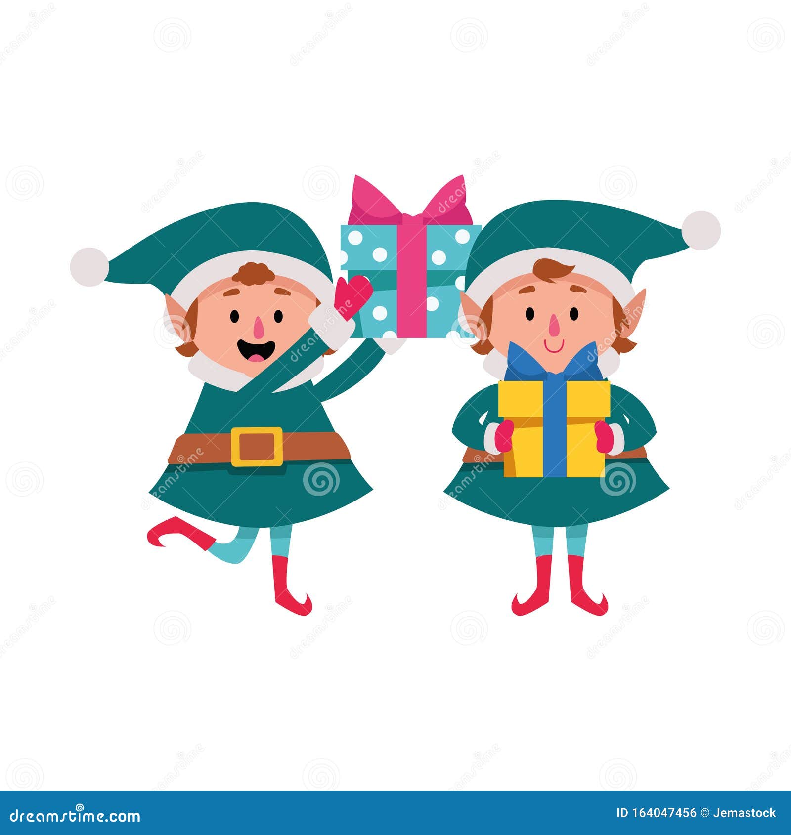 Christmas Elfs Emoji Vector Set. Emojis Smiley Wearing Elf Hat Icon ...