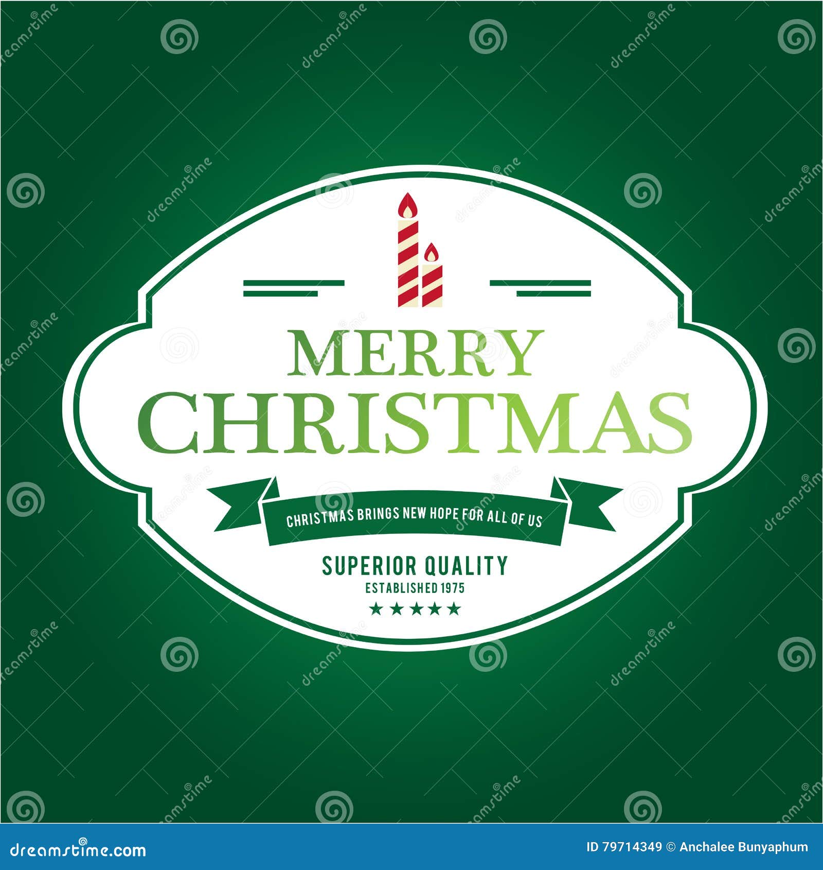 Christmas is Emblem Theme. Decorations Elements Stock Illustration ...