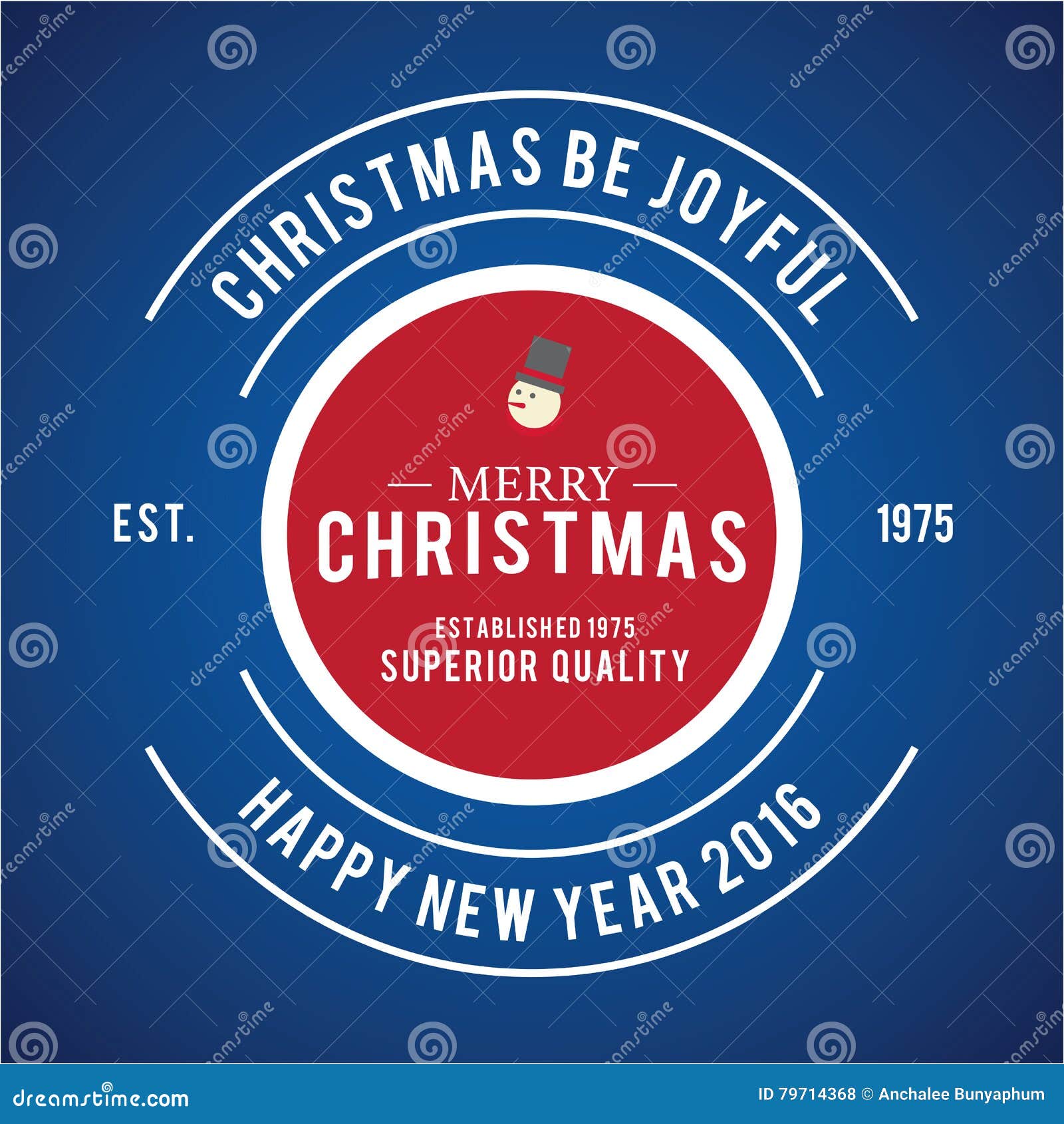 Christmas is Emblem Theme. Decorations Elements Stock Illustration ...