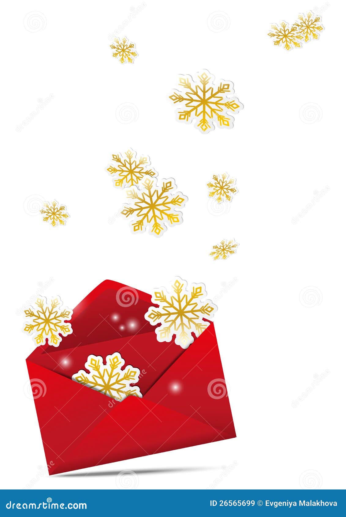 Christmas envelope stock vector. Illustration of design - 26565699