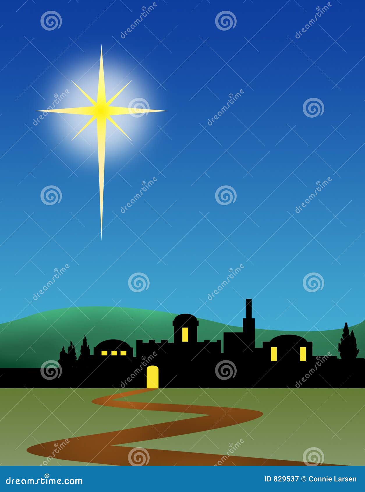 Christmas Eve in Bethlehem stock illustration. Illustration of ... Christmas Eve in Bethlehem stock illustration. Illustration of ...