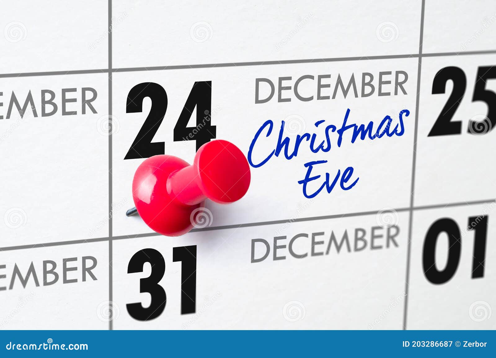 Christmas Eve, December 24 stock image. Image of organization - 203286687