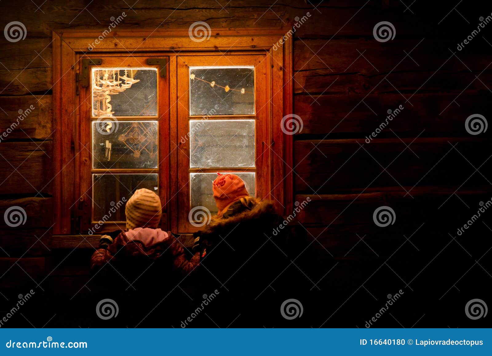 Christmas Eve in the Santa S House Stock Photo - Image of wall, santa ...