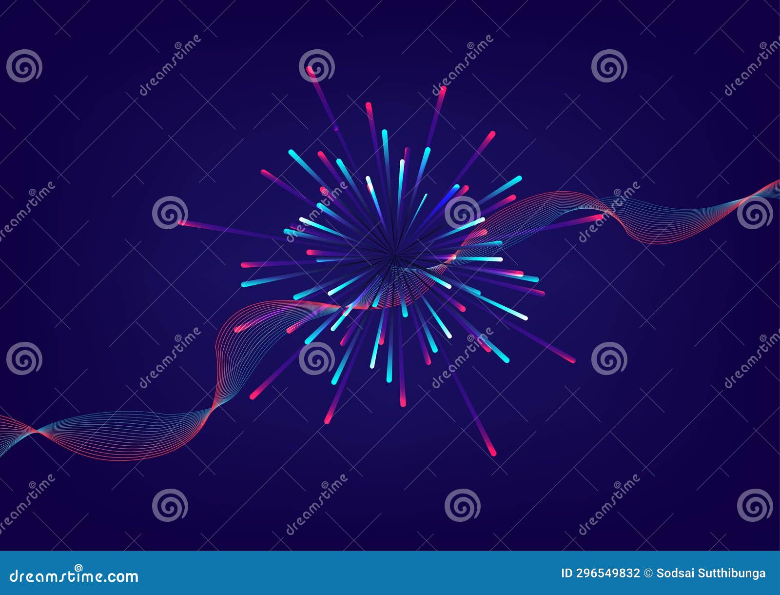 Christmas Explosion Electronic Signal Internet Connection Technology ...