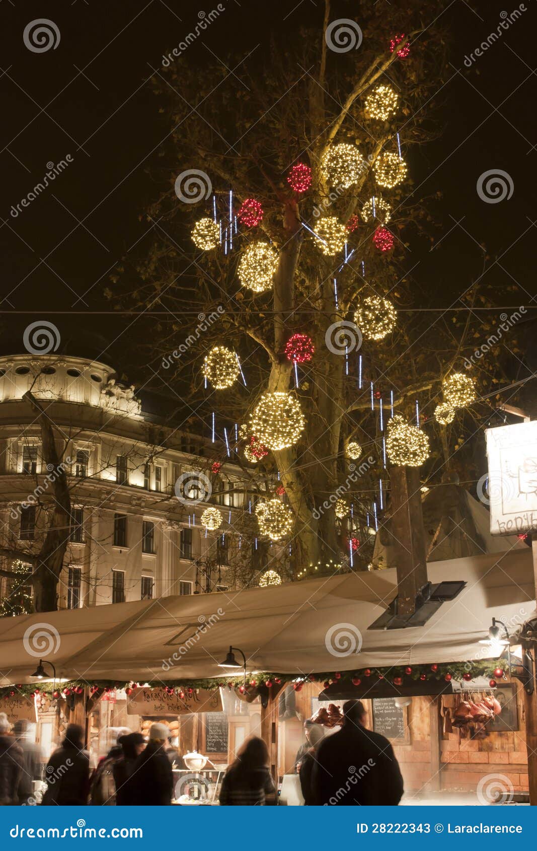 Christmas Fair at Vorosmarty Square in Budapest Editorial Stock Photo ...