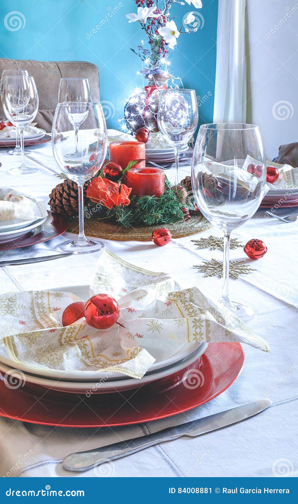 Christmas Family Dinner Table Stock Image - Image of tradition, cuisine ...