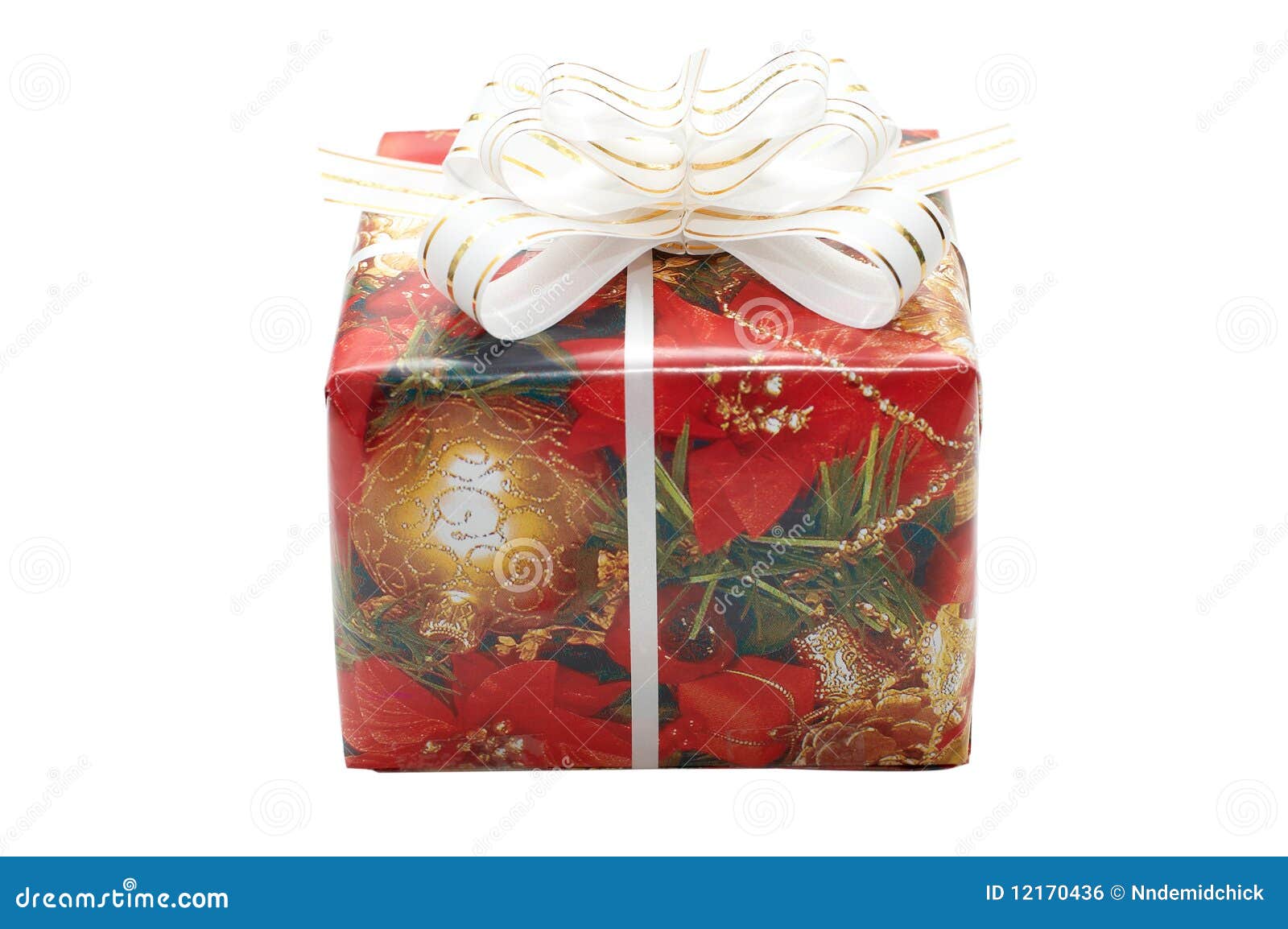 Christmas fancy box stock photo. Image of sphere, decoration - 12170436
