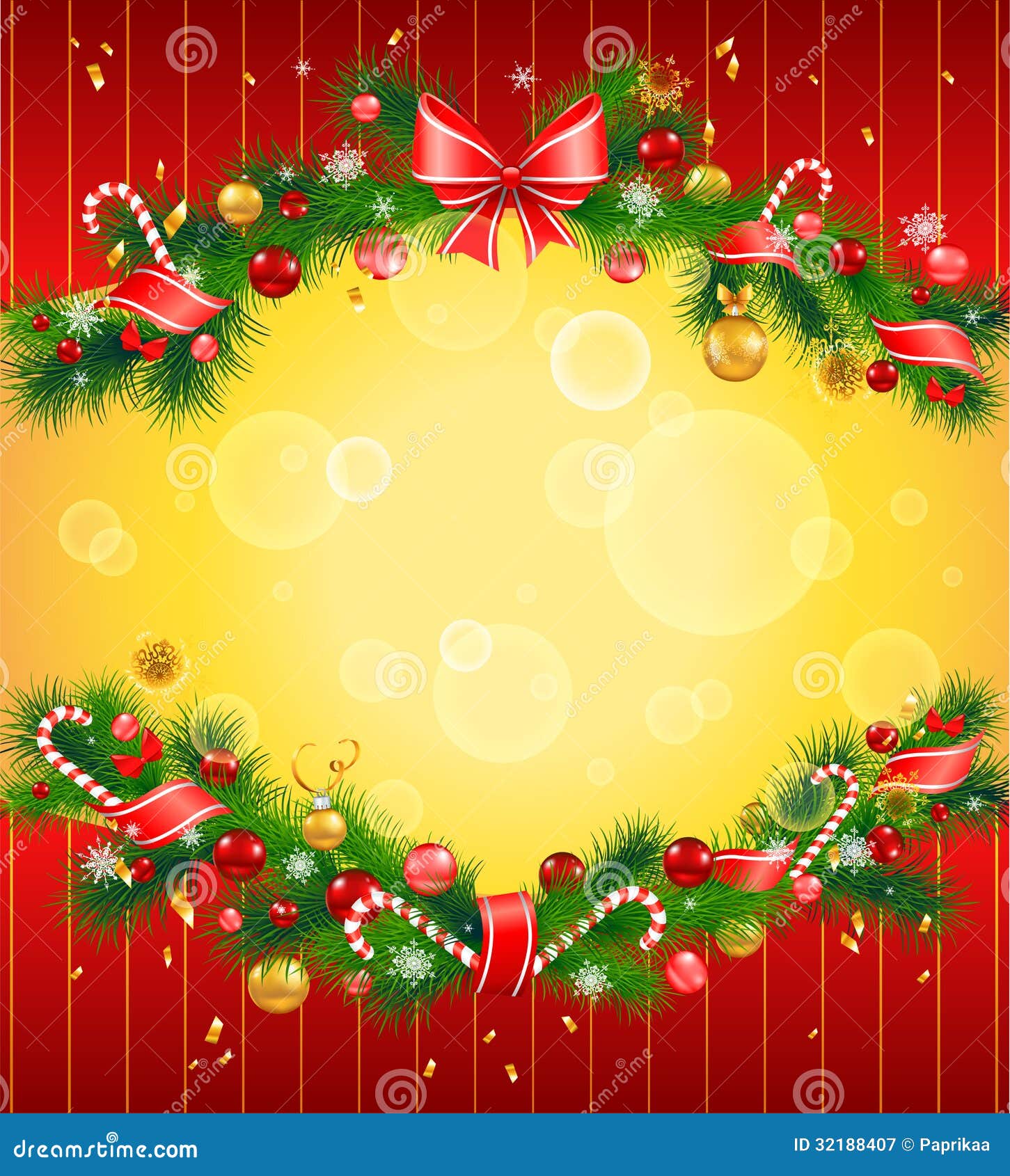 Christmas Festive Background with Fir Tree Stock Vector - Illustration ...