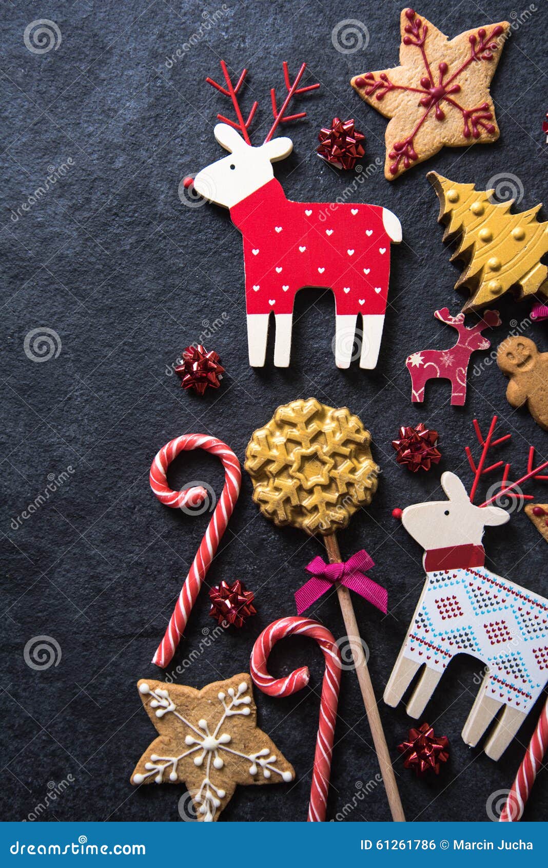 Christmas Festive Sweets Food Background Stock Photo - Image of sugar ...