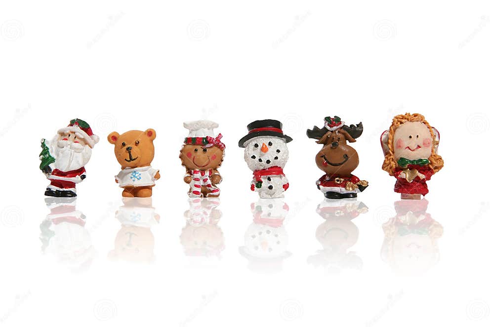 Christmas Figurines stock photo. Image of seasonal, color - 1709778