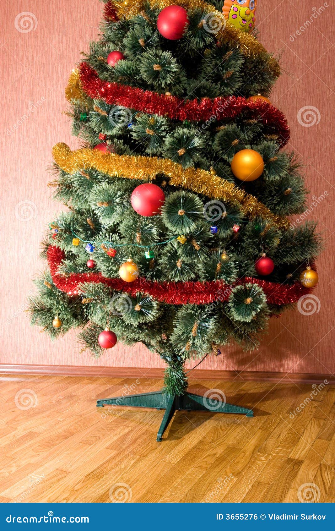 Christmas fir tree stock photo. Image of holiday, december - 3655276