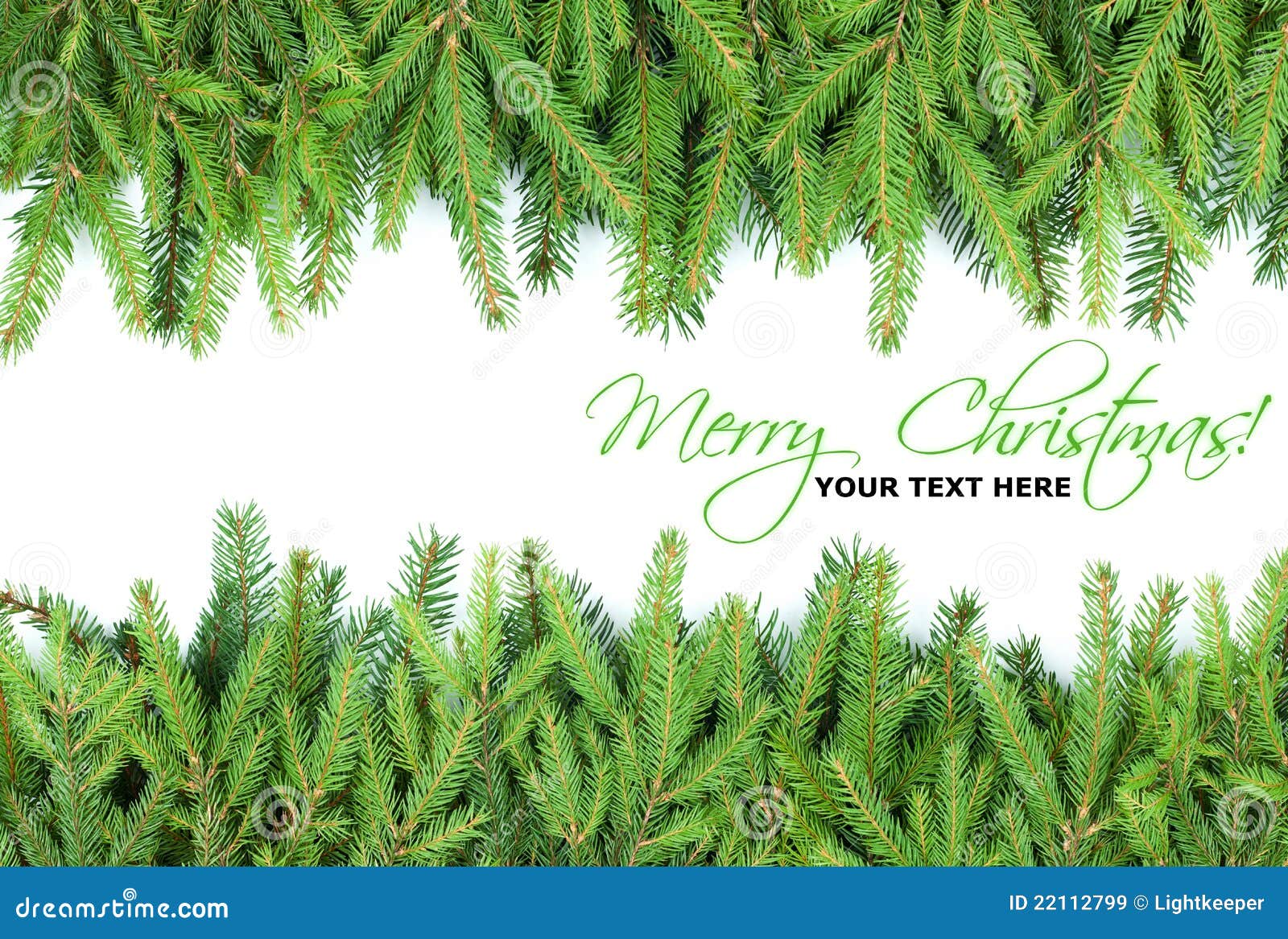 Christmas Fir Tree Frame Design Elements Stock Image - Image of design ...