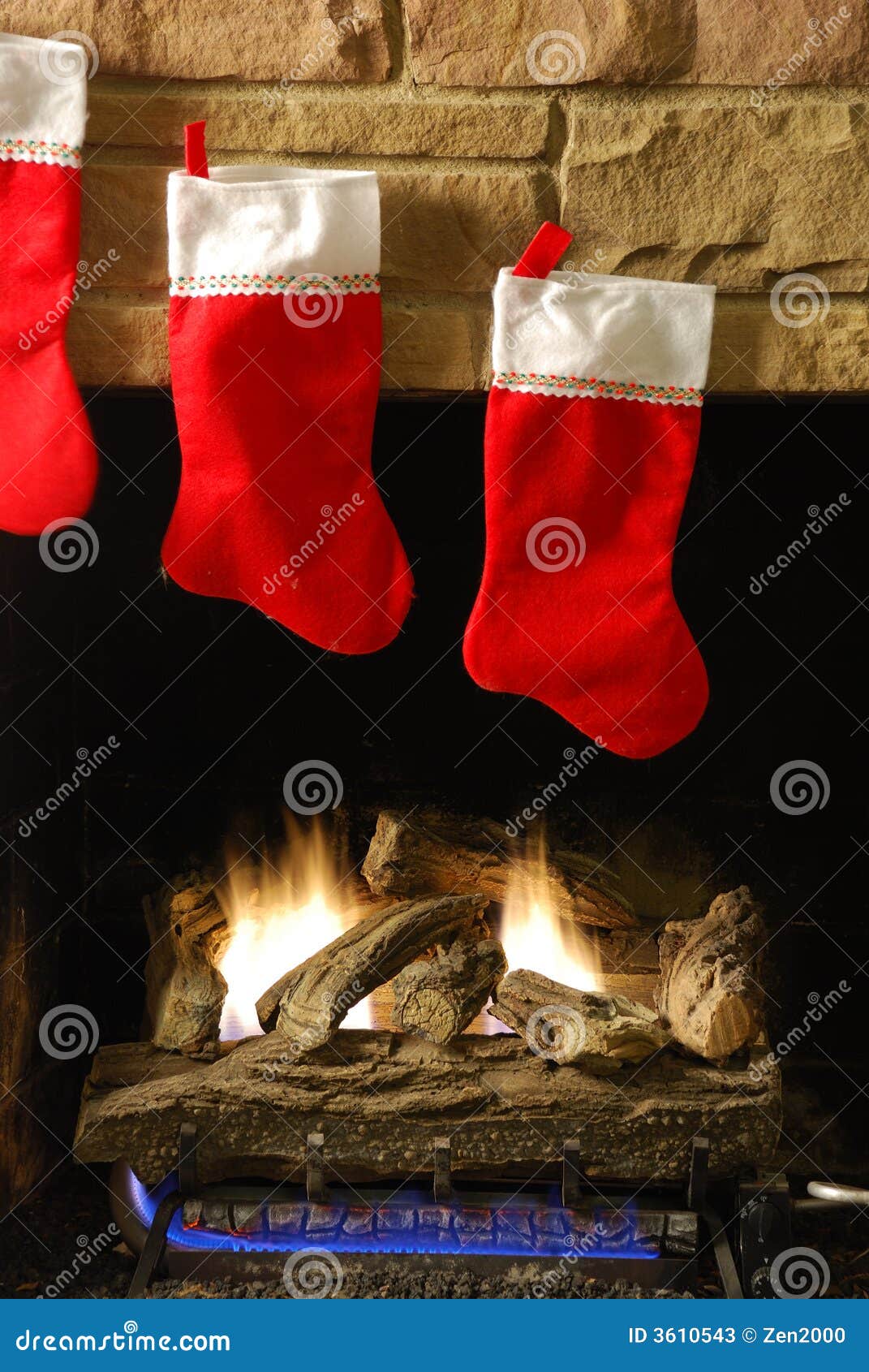 Christmas Fire stock image. Image of tradition, flame - 3610543