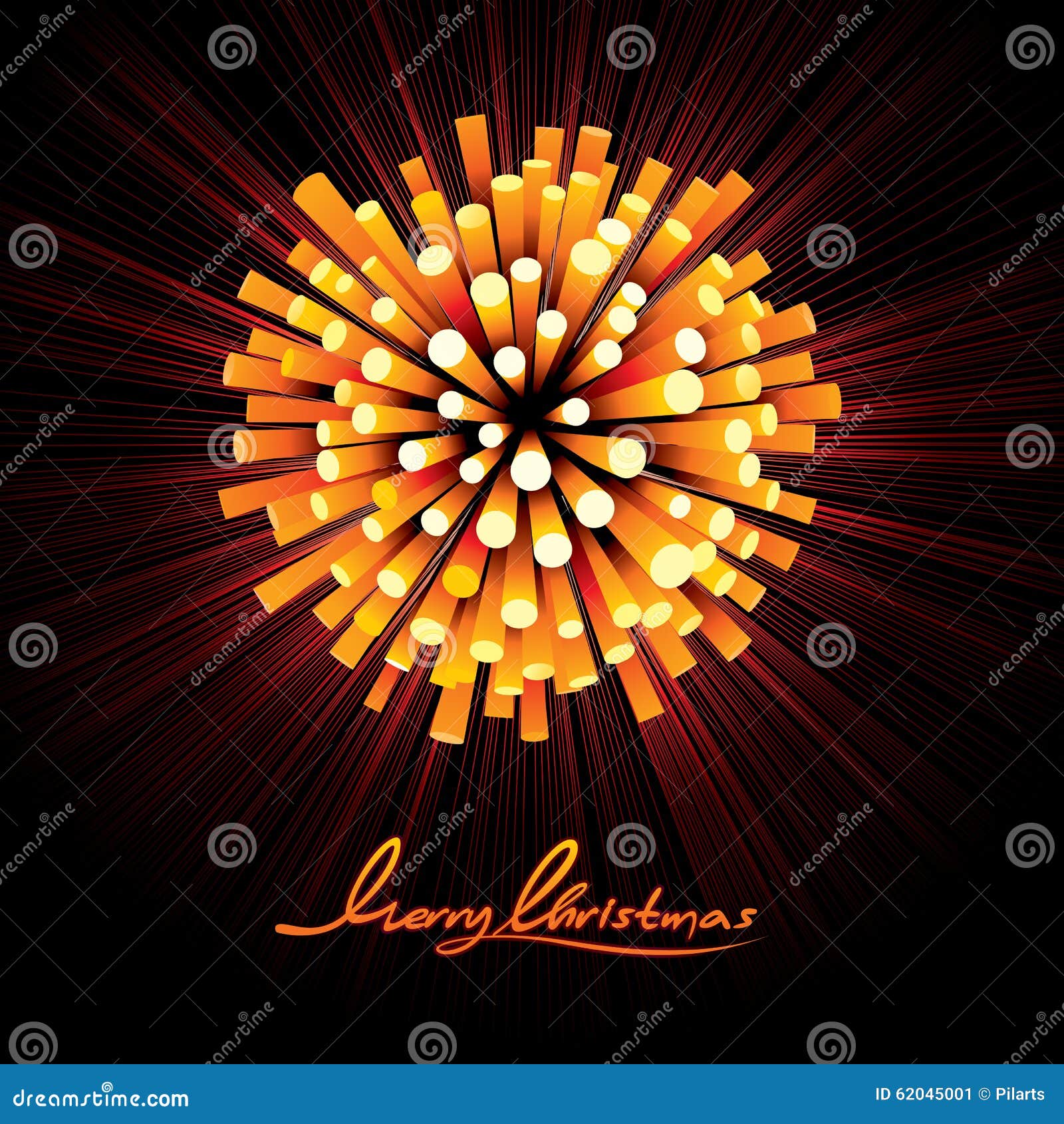 Christmas Fireworks Vector Background Stock Vector - Illustration of ...