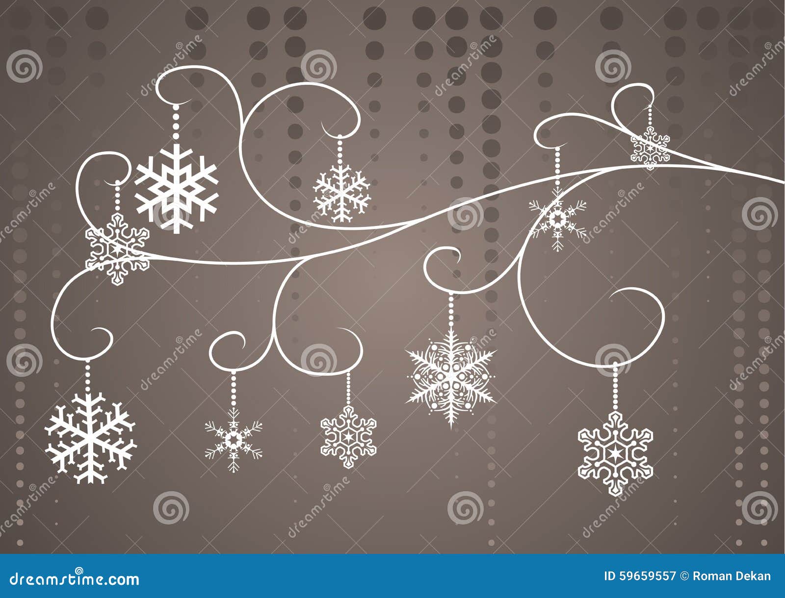 Christmas Floral stock vector. Illustration of snowflake - 59659557