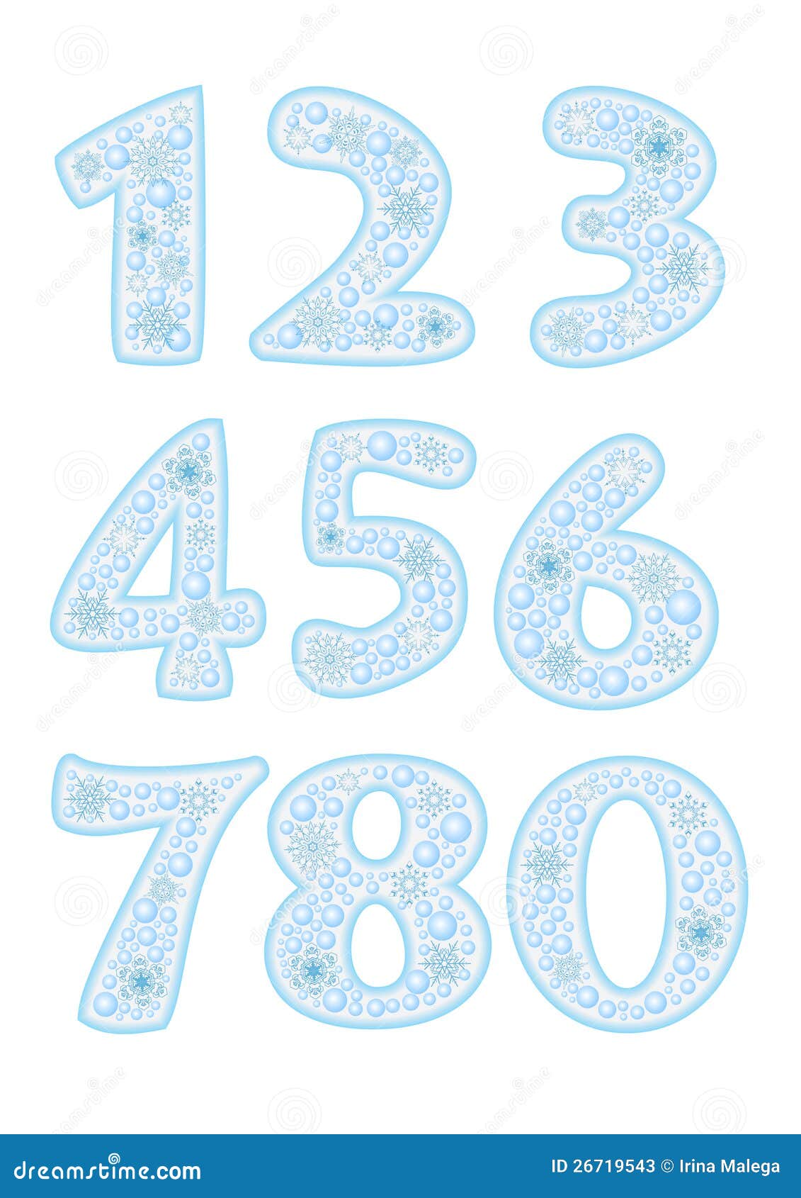 Frozen Numerals Stock Illustrations – 17 Frozen Numerals Stock ...