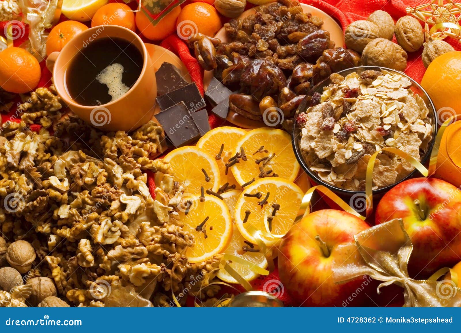 Christmas food background stock photo. Image of healthy - 4728362