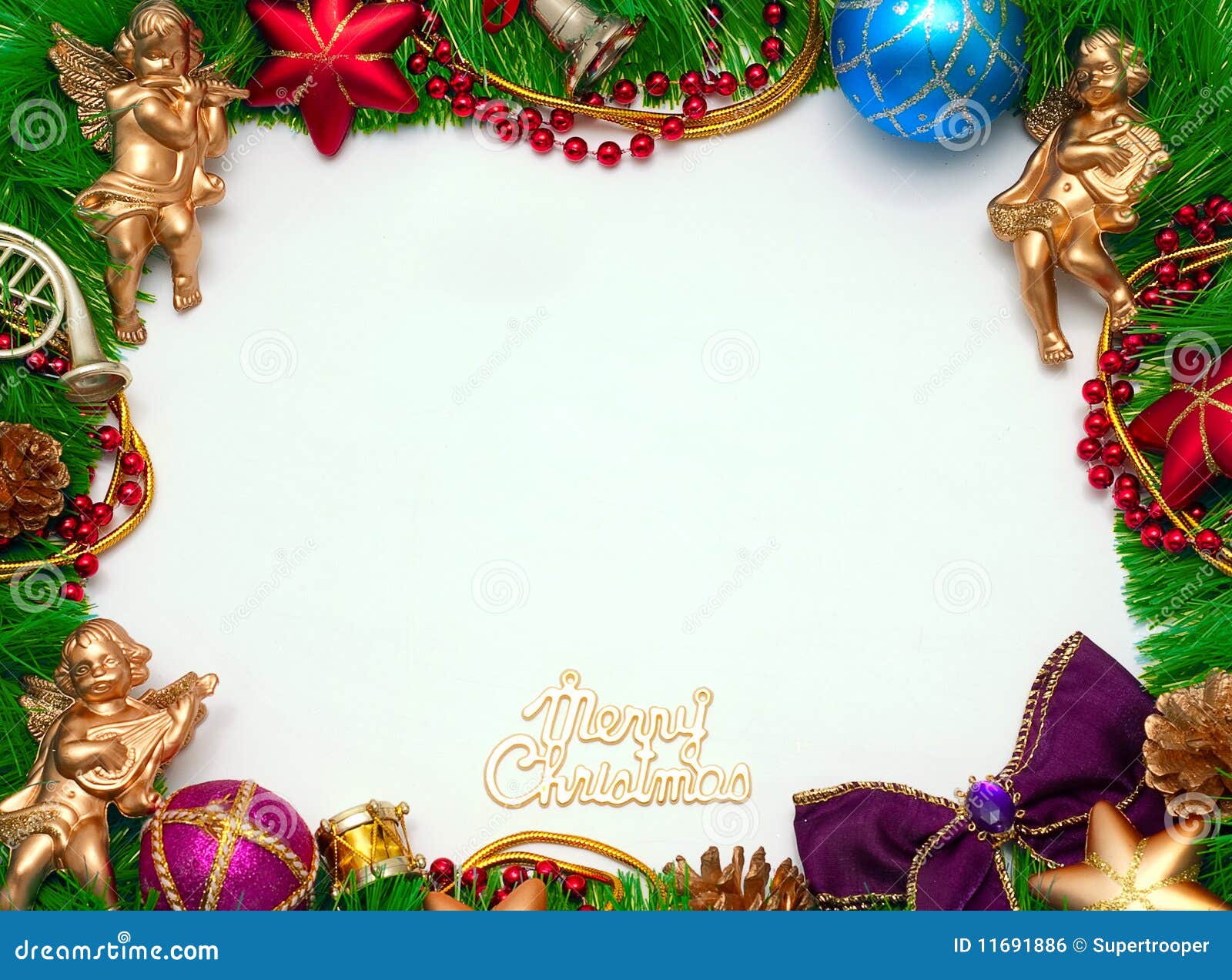 Christmas frame stock photo. Image of decor, glow, garland - 11691886