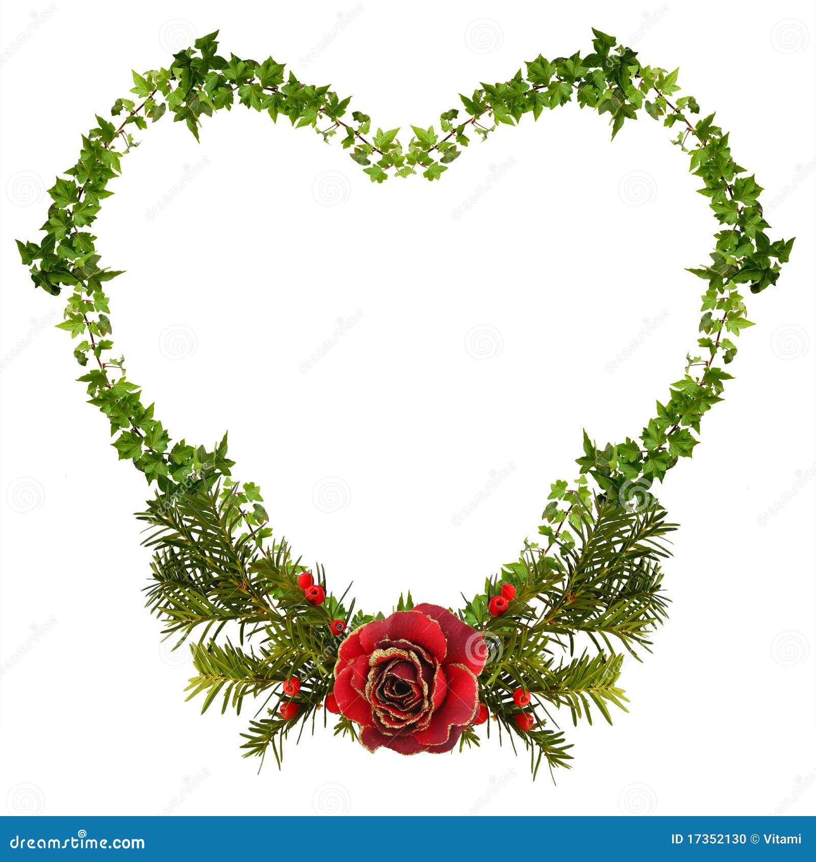 Christmas frame stock photo. Image of decorative, heart - 17352130
