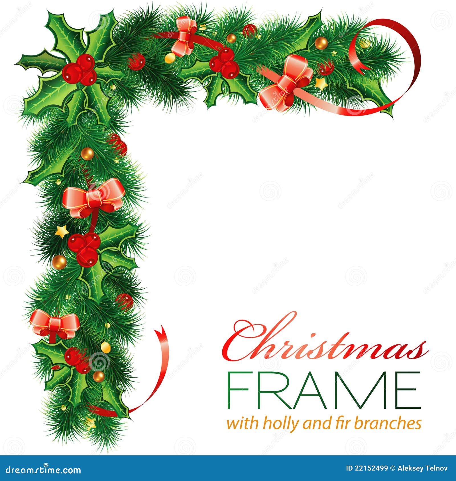 Christmas Frame stock vector. Illustration of wallpaper - 22152499