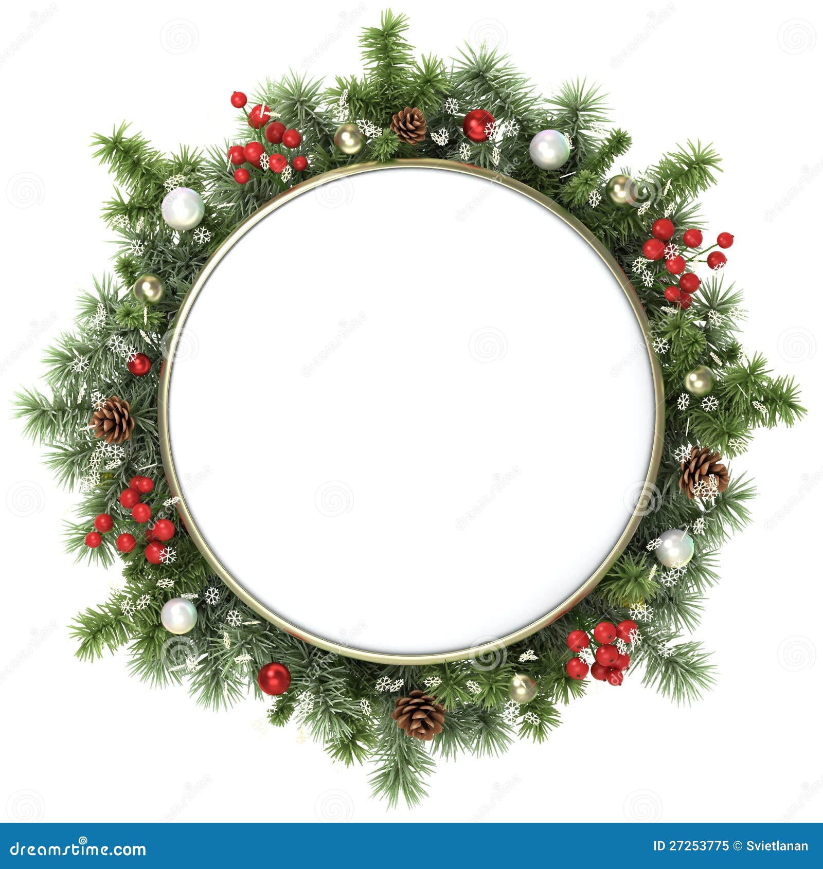 Christmas frame. stock illustration. Illustration of december - 27253775