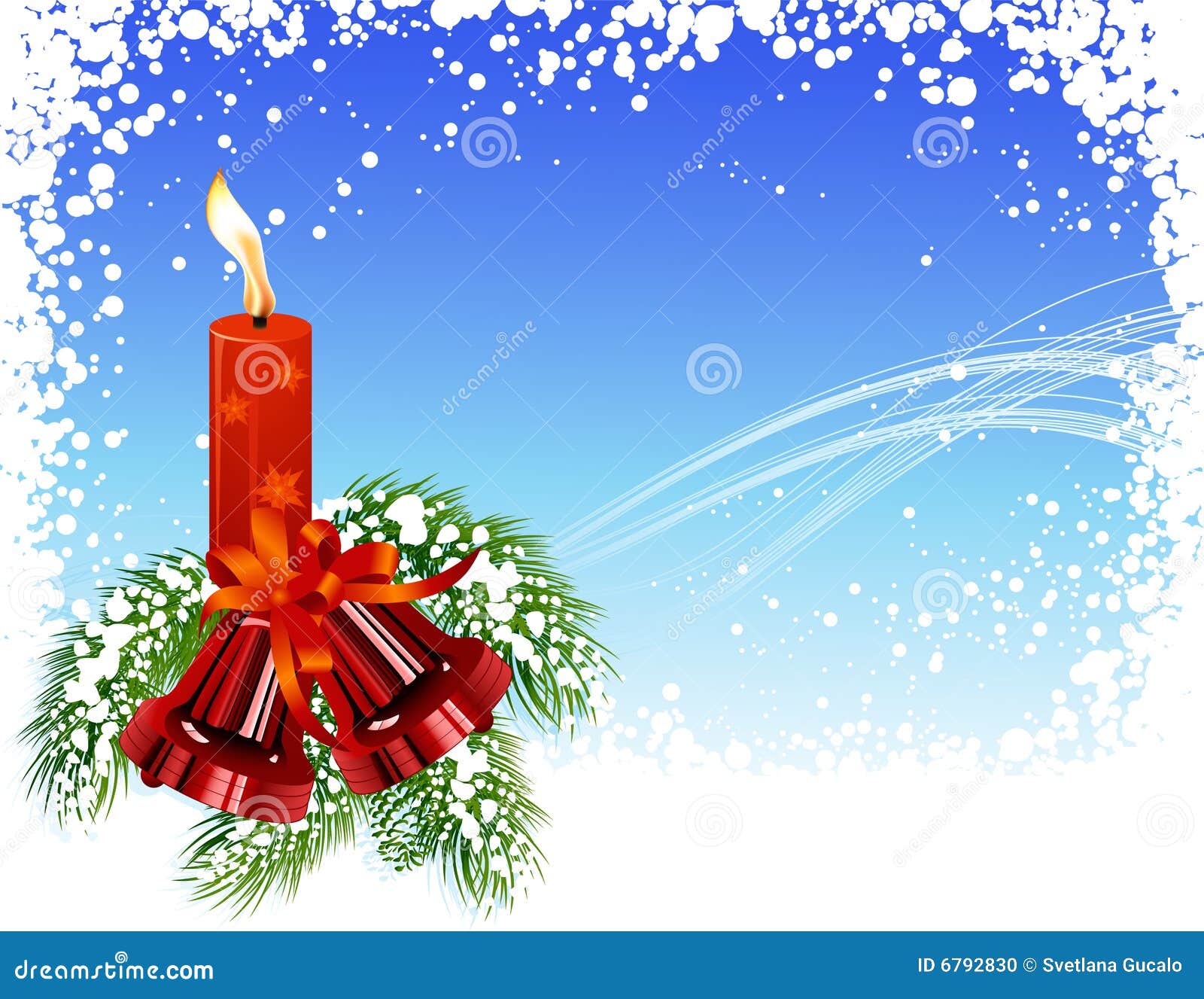 Christmas_frame_with_candles Stock Vector - Illustration of frame ...