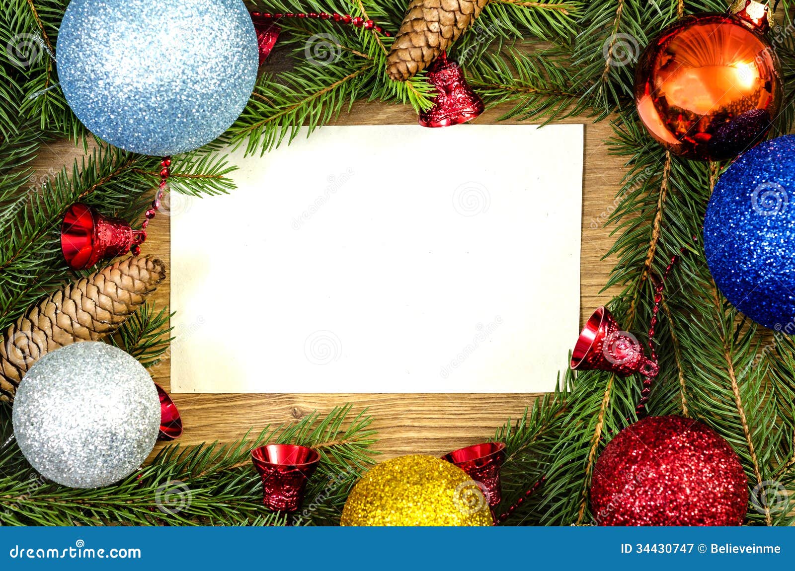 Christmas Frame for Congratulations Stock Image - Image of merry ...