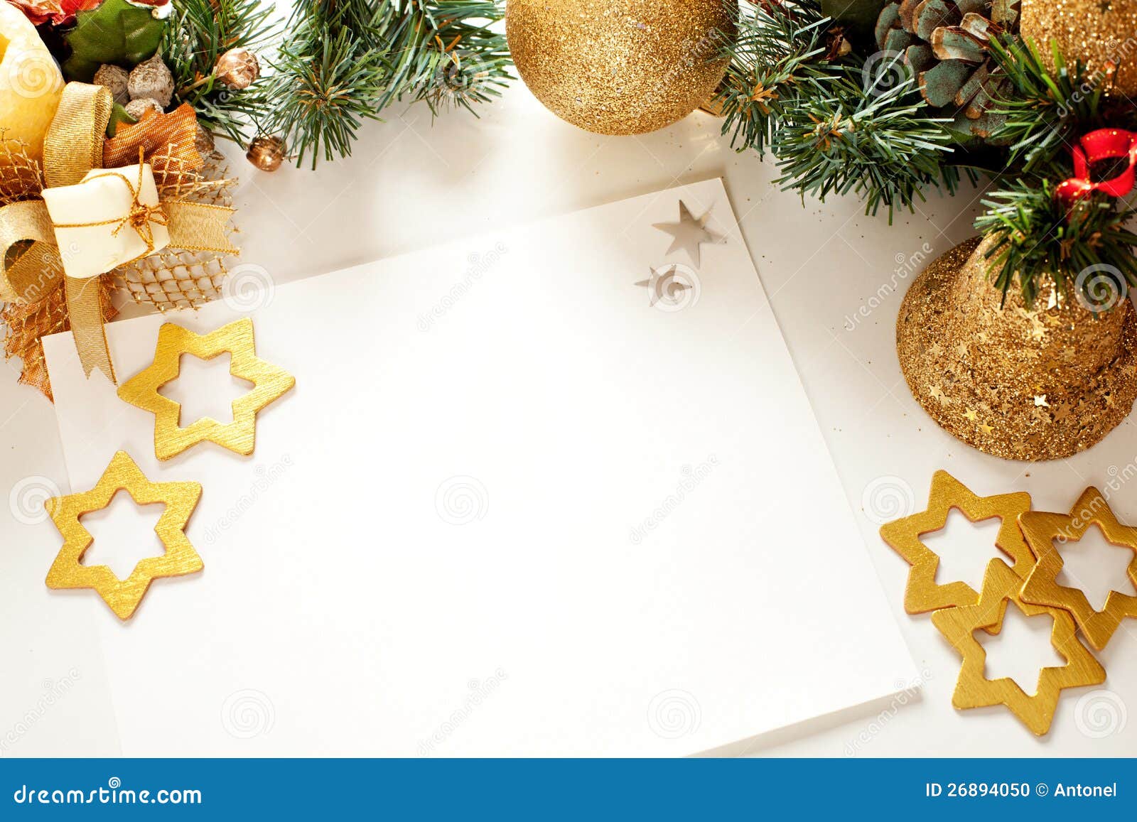 Christmas Frame for Greeting Card Stock Photo - Image of christmas ...