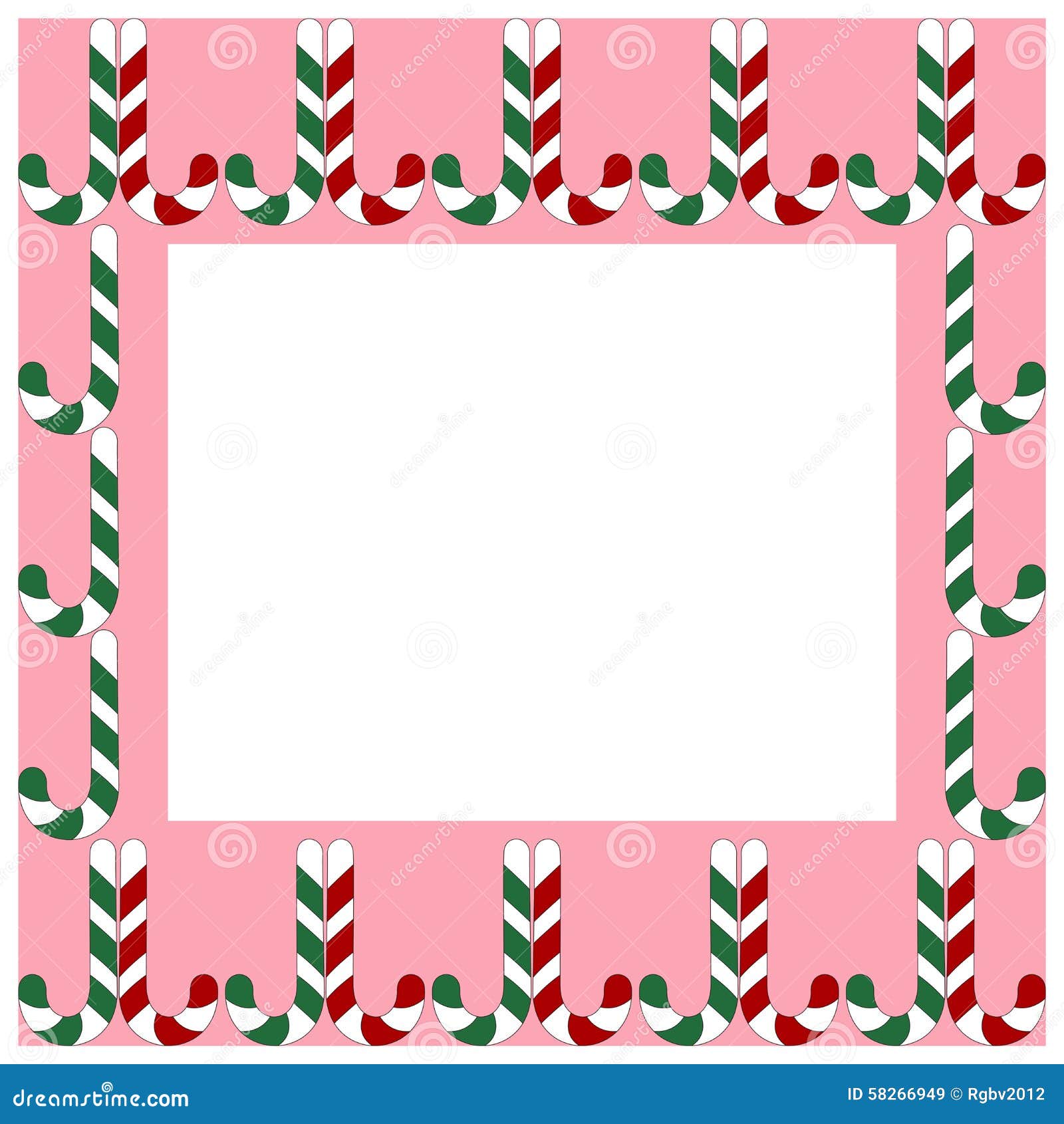 Christmas frame stock vector. Illustration of tree, year - 58266949