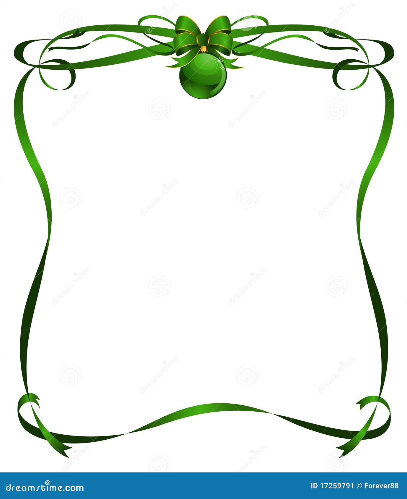Christmas Frame from Ribbons Stock Vector - Illustration of modern ...