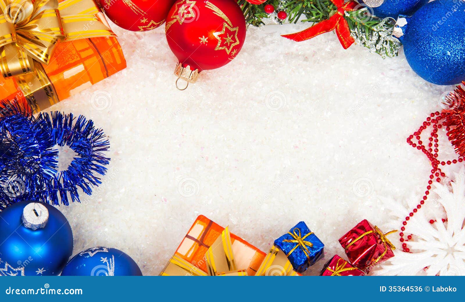Christmas frame stock photo. Image of gift, colorful - 35364536