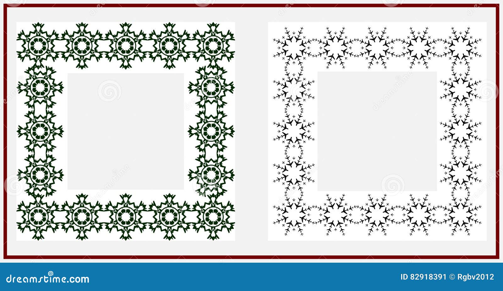 Christmas frame stock vector. Illustration of frames - 82918391