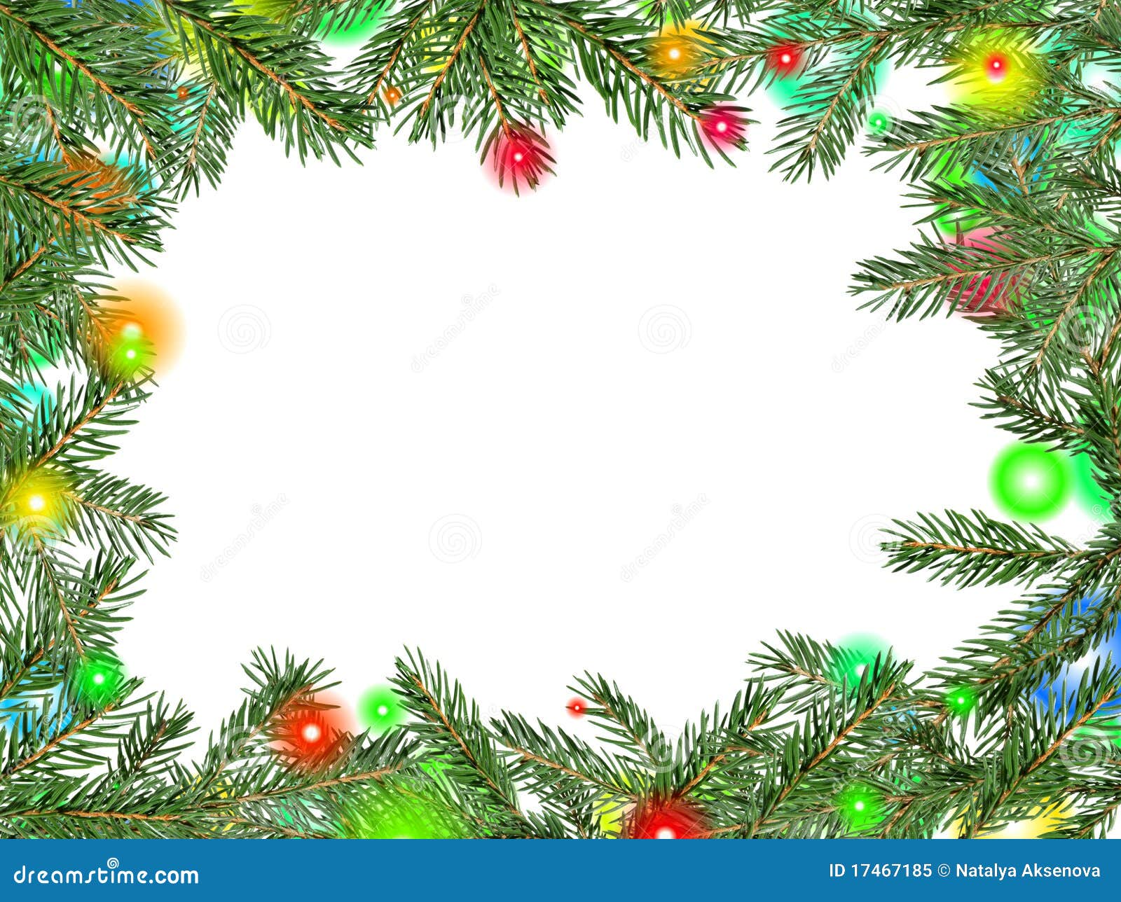 Christmas Framework from Fur-tree B Stock Image - Image of decor, event ...