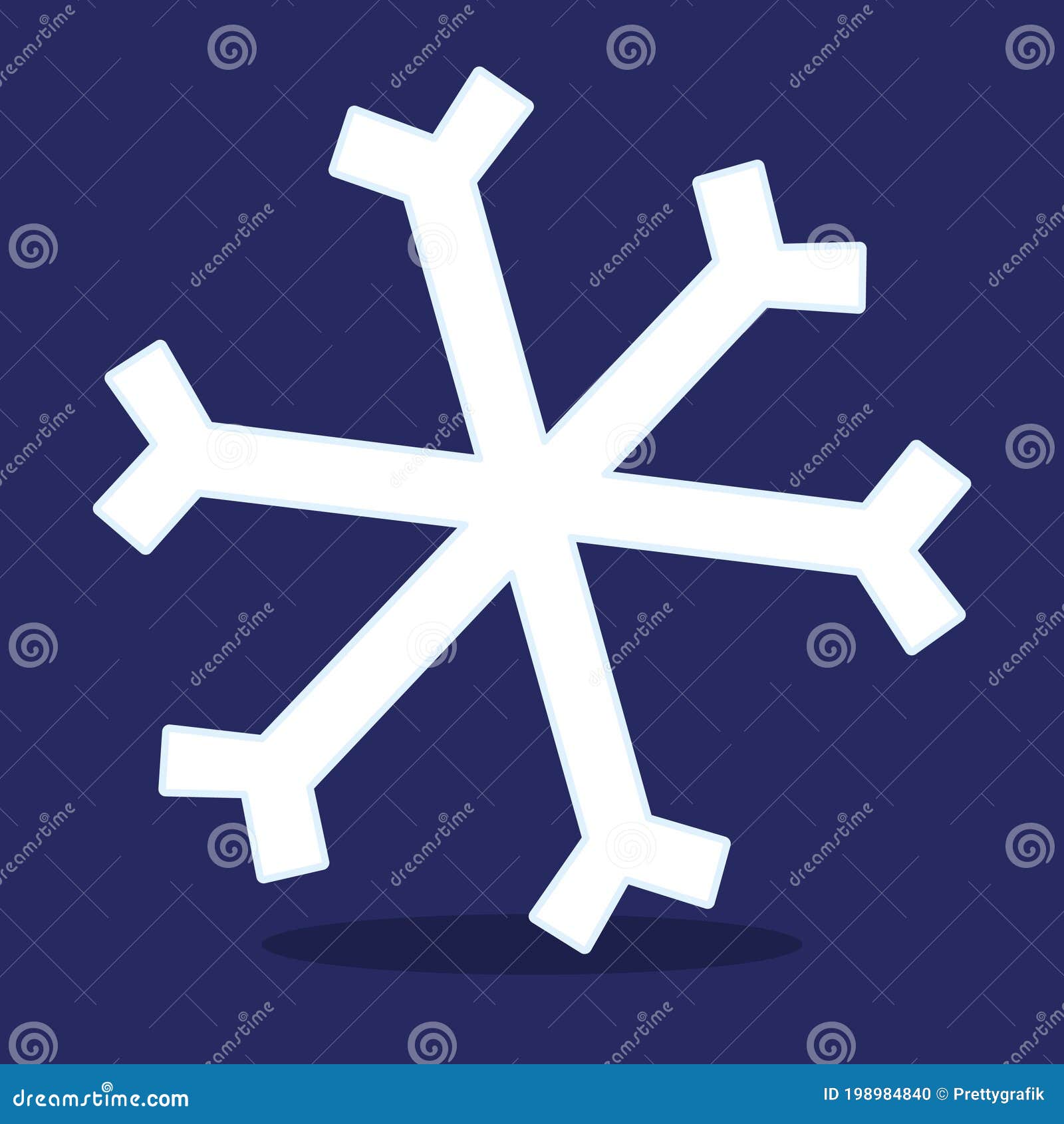 Christmas Friends White Flake 06 Stock Vector - Illustration of vector ...