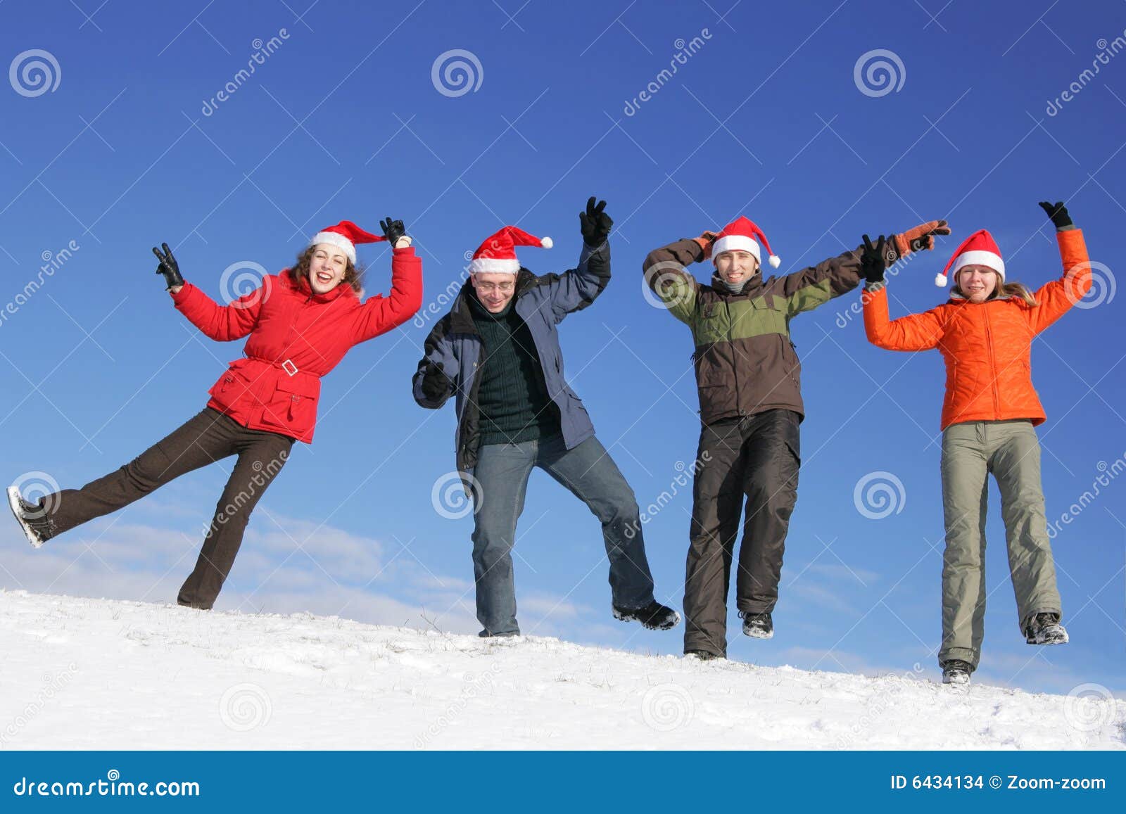 Christmas fun stock photo. Image of dance, friendship - 6434134