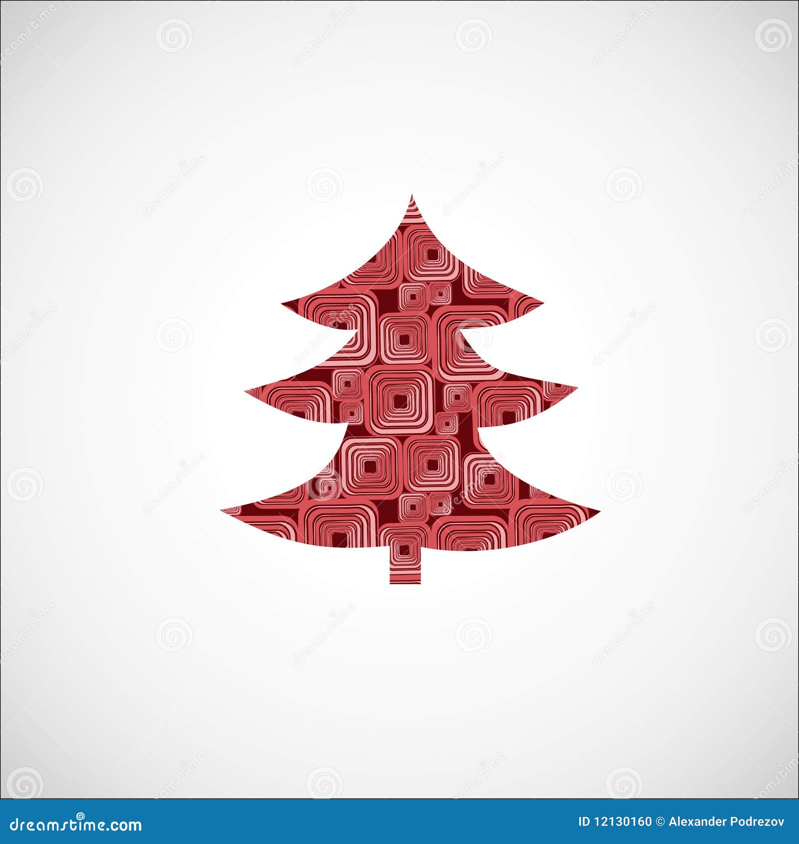 Christmas fur tree. stock vector. Illustration of greeting - 12130160
