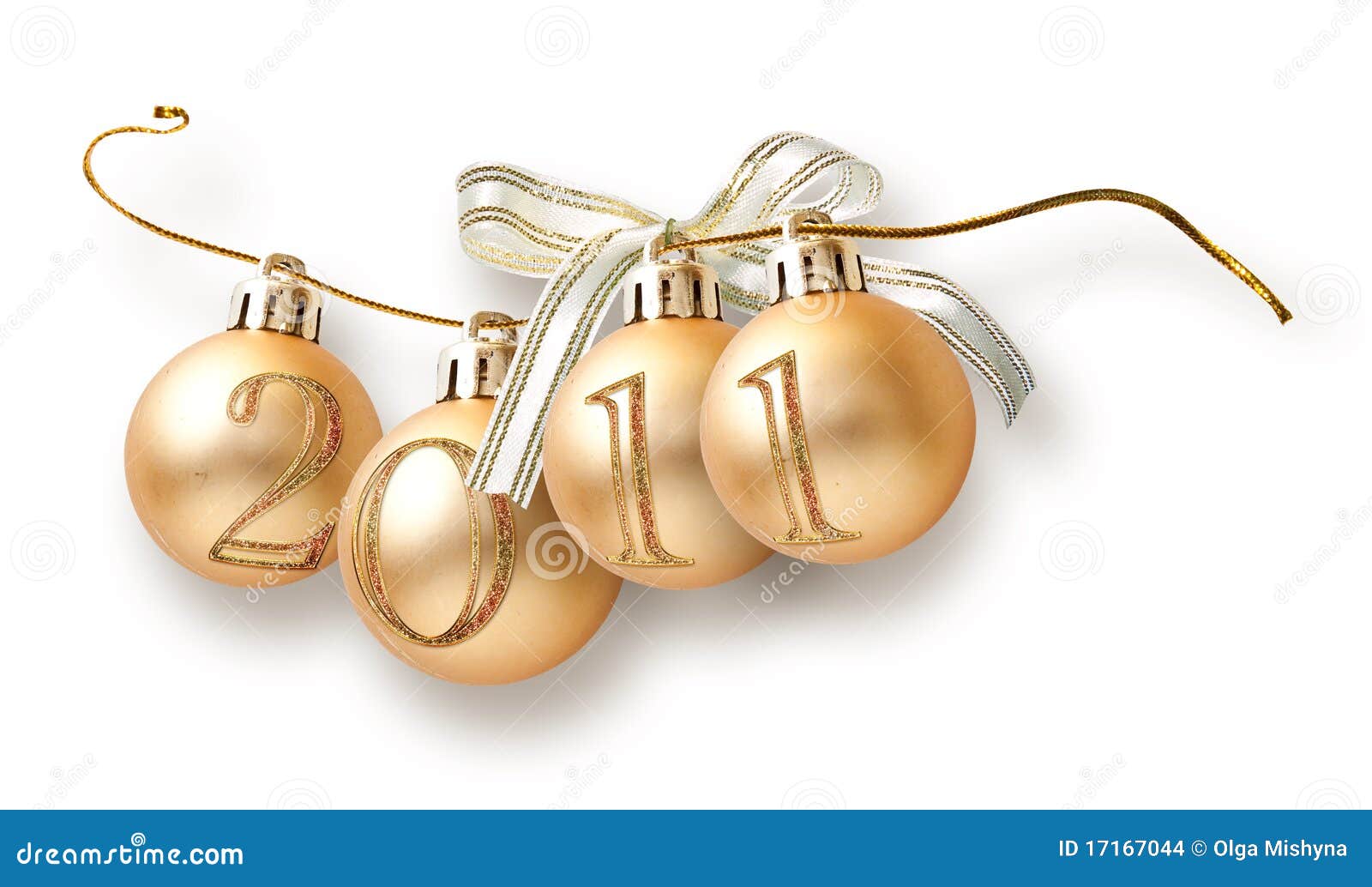 Christmas Garland from Balls Stock Photo - Image of decoration ...
